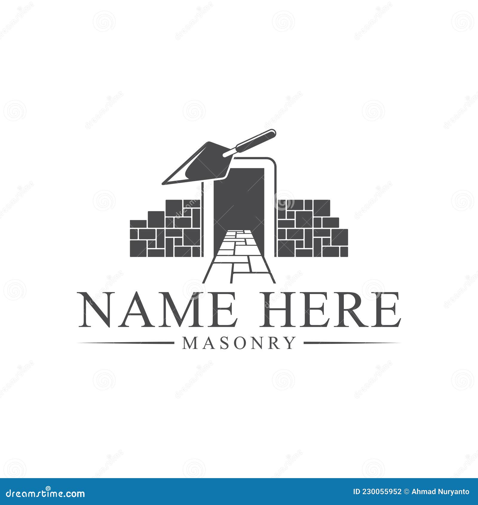 Art of brick layer icon stock vector. Illustration of bricklayerlogo ...