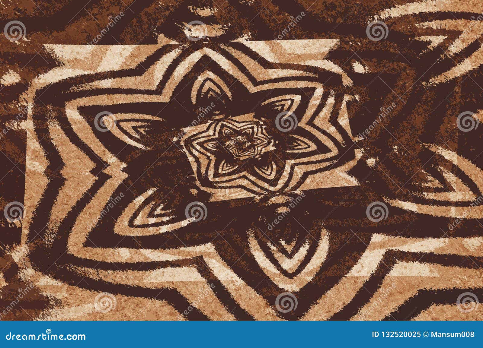 Art Brown Color Abstract Pattern Background Stock Illustration ...