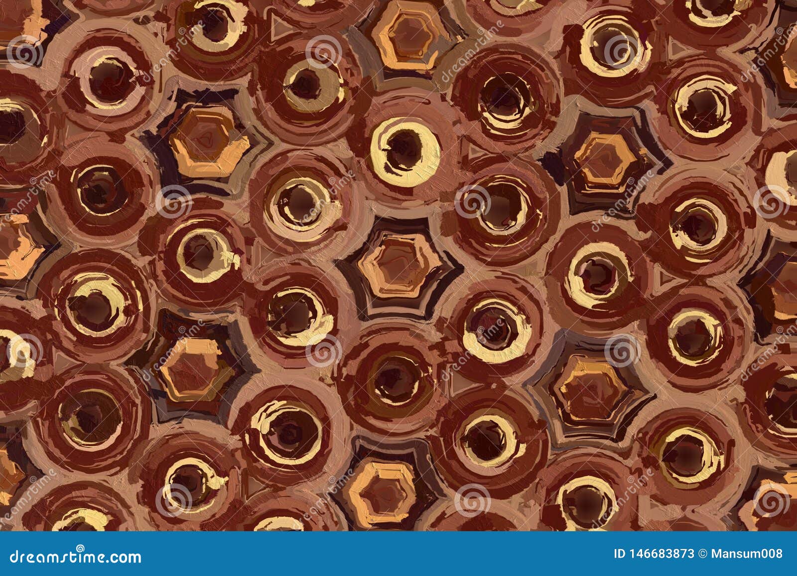 Brown Color Pattern Background Stock Illustration - Illustration of ...