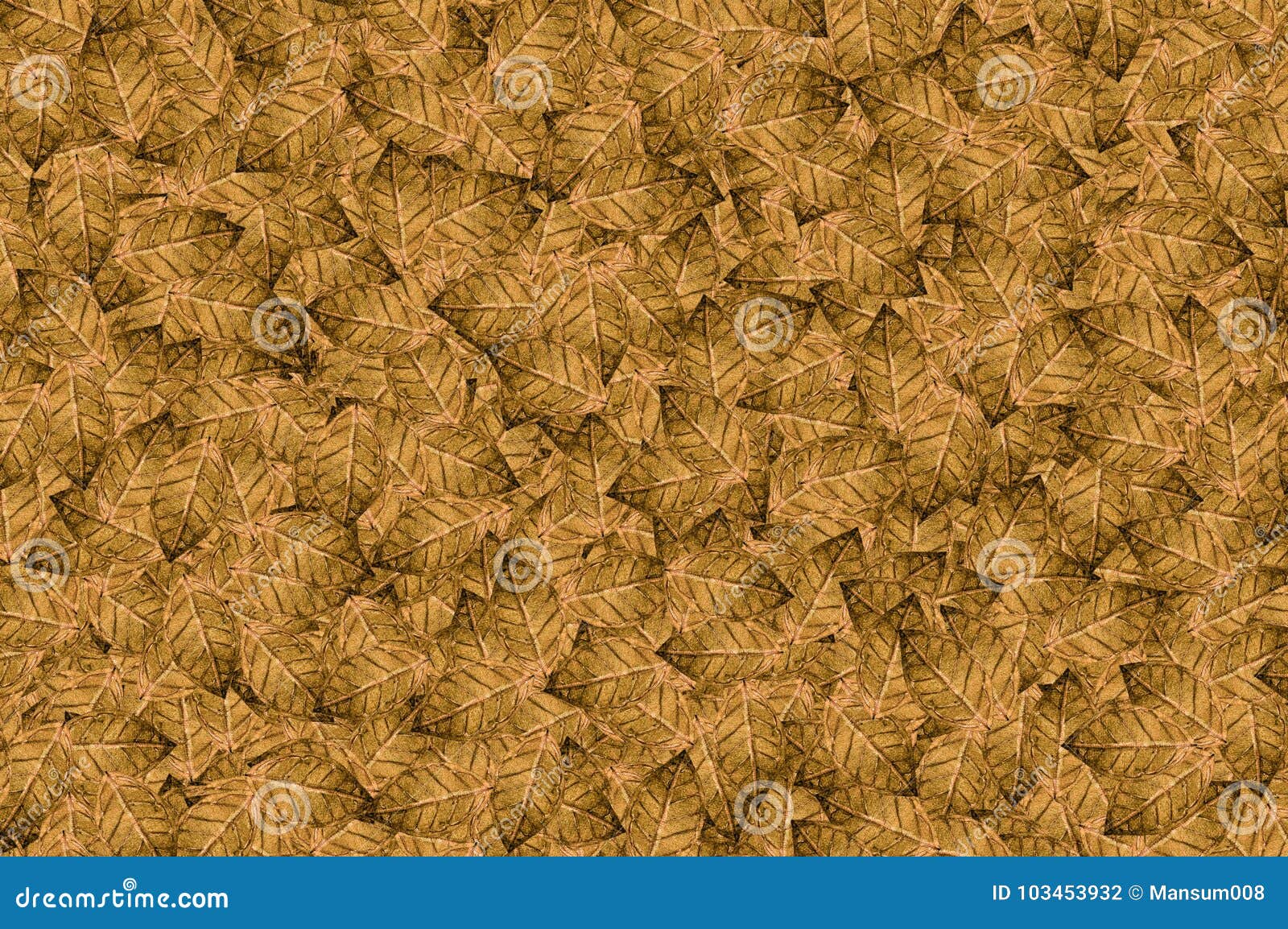Art Brown Leaves Abstract Pattern Background Stock Illustration ...