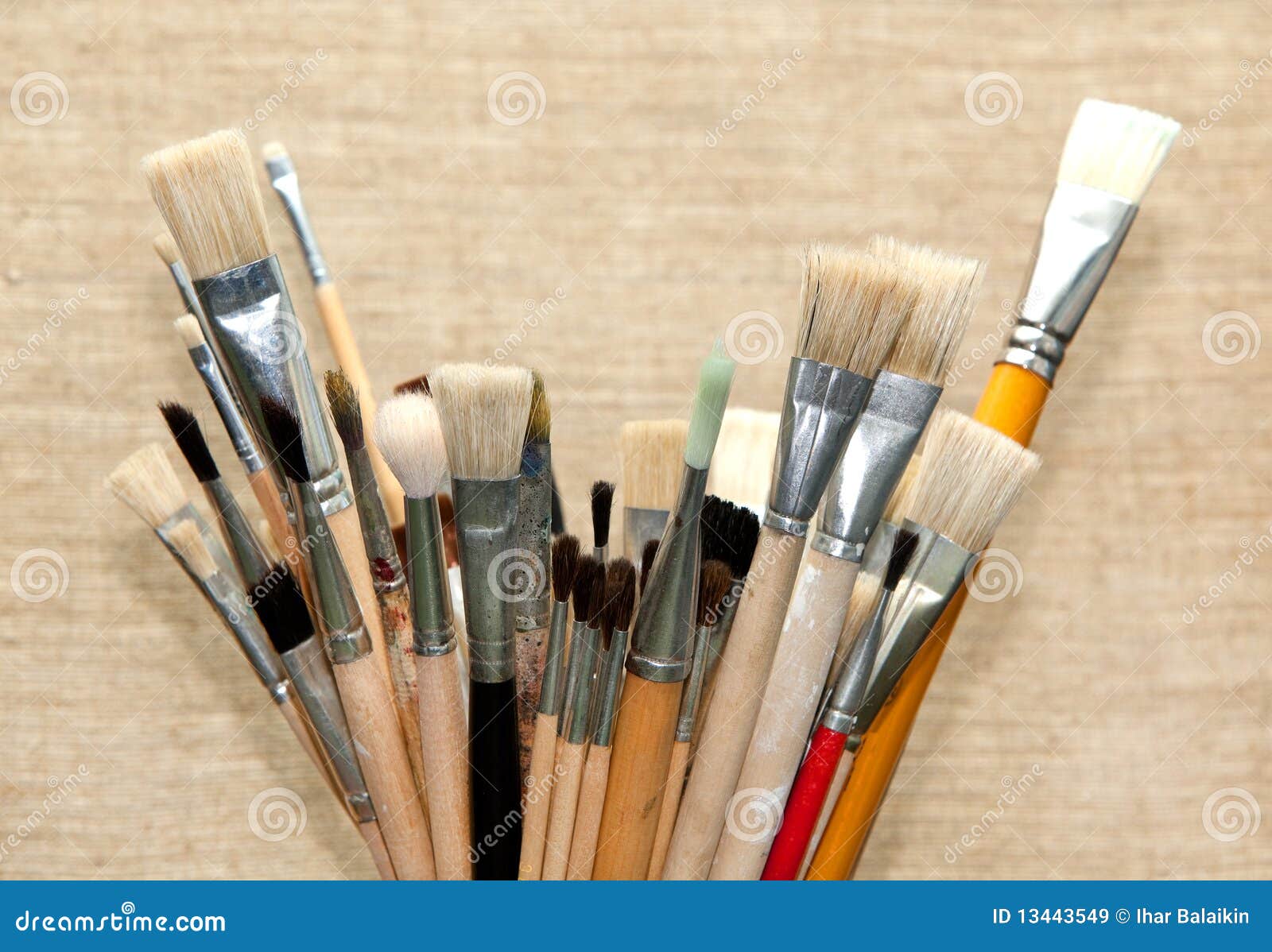 Art brushes for drawing stock image. Image of artist - 13443549