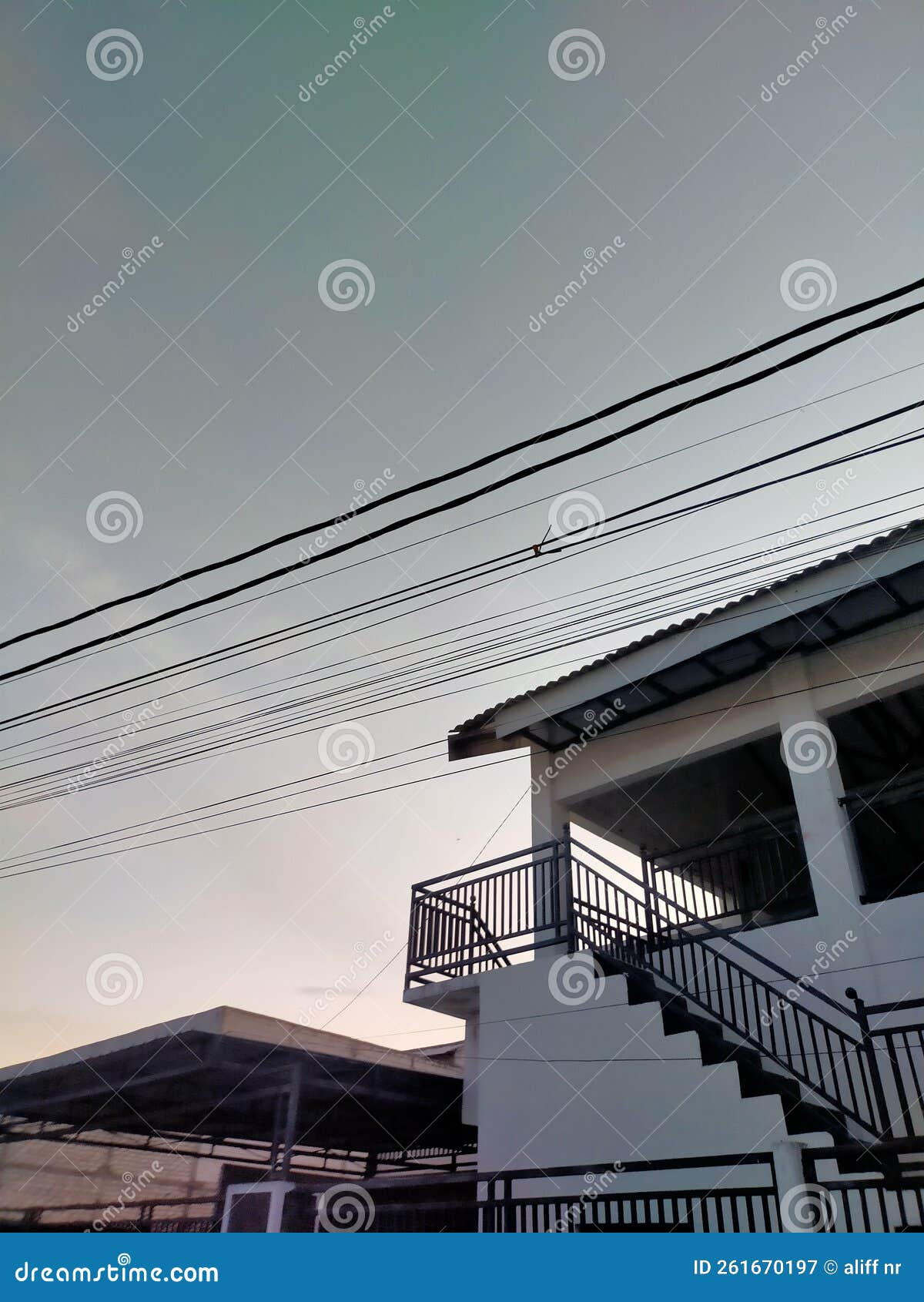 Sunset in cafe view stock image. Image of view, building - 261670197
