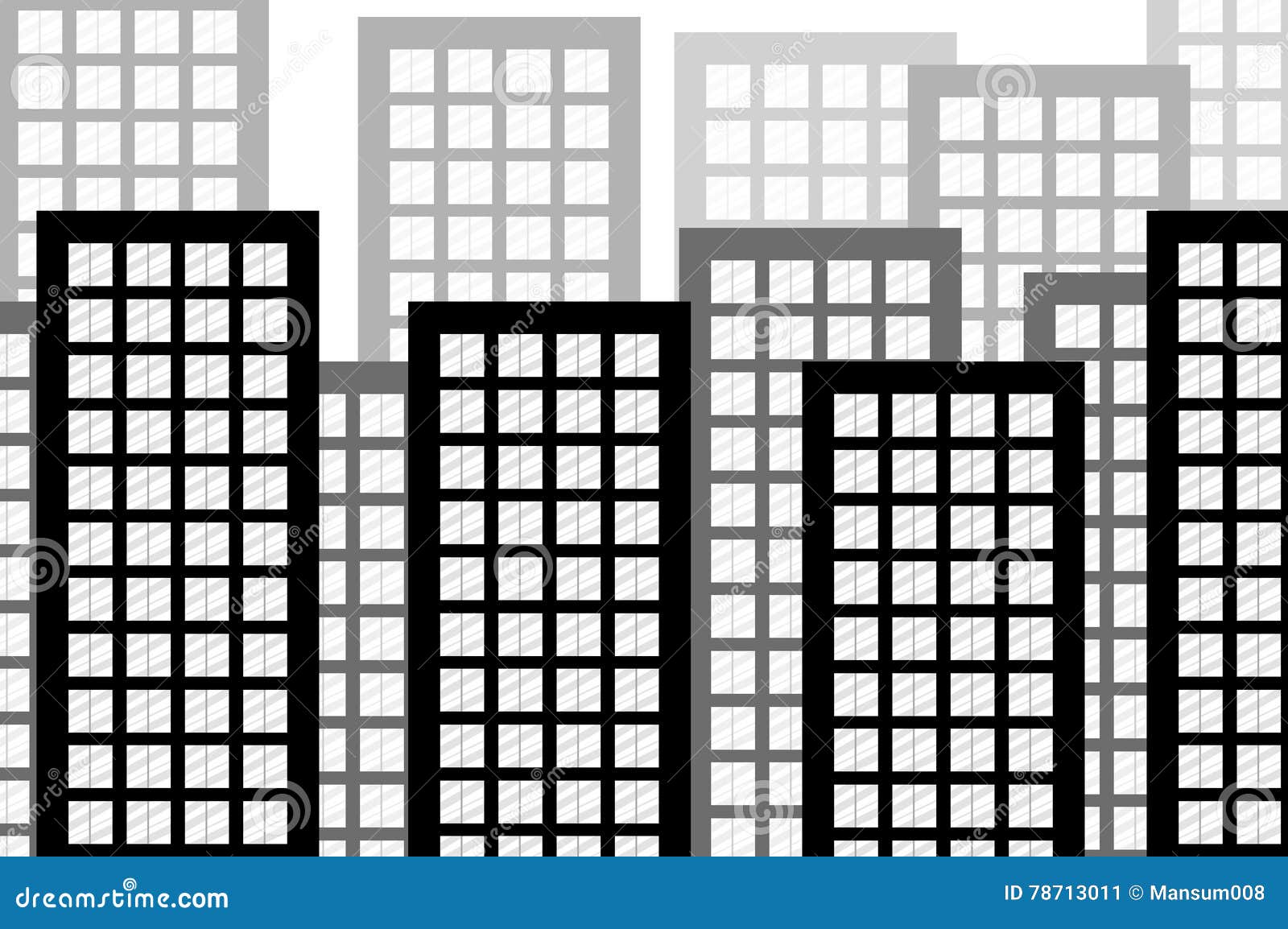 Art Building Cartoon Pattern Background Stock Illustration ...