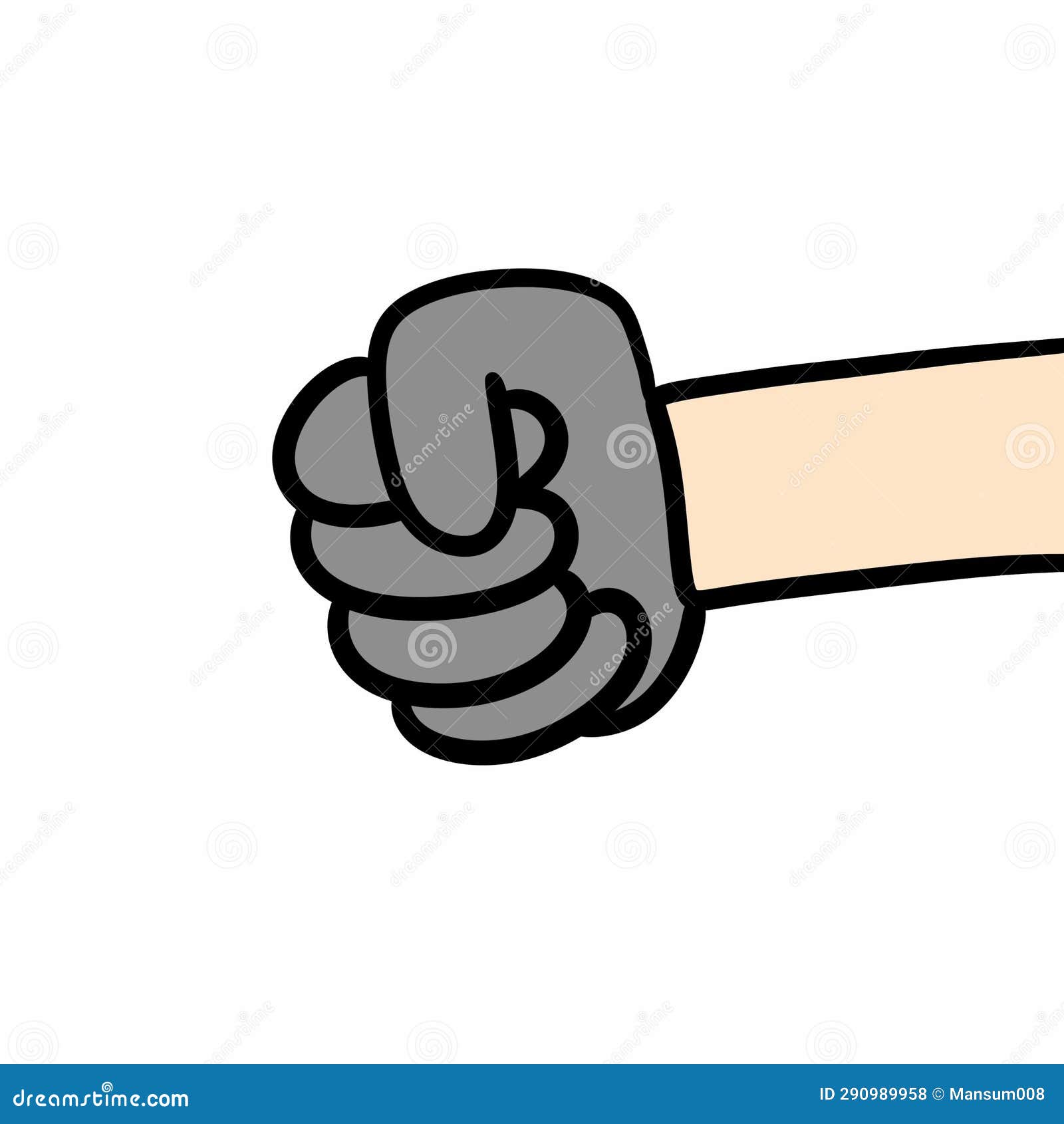 Cartoon Doodle Arm Pointing Stock Illustration - Illustration of design ...