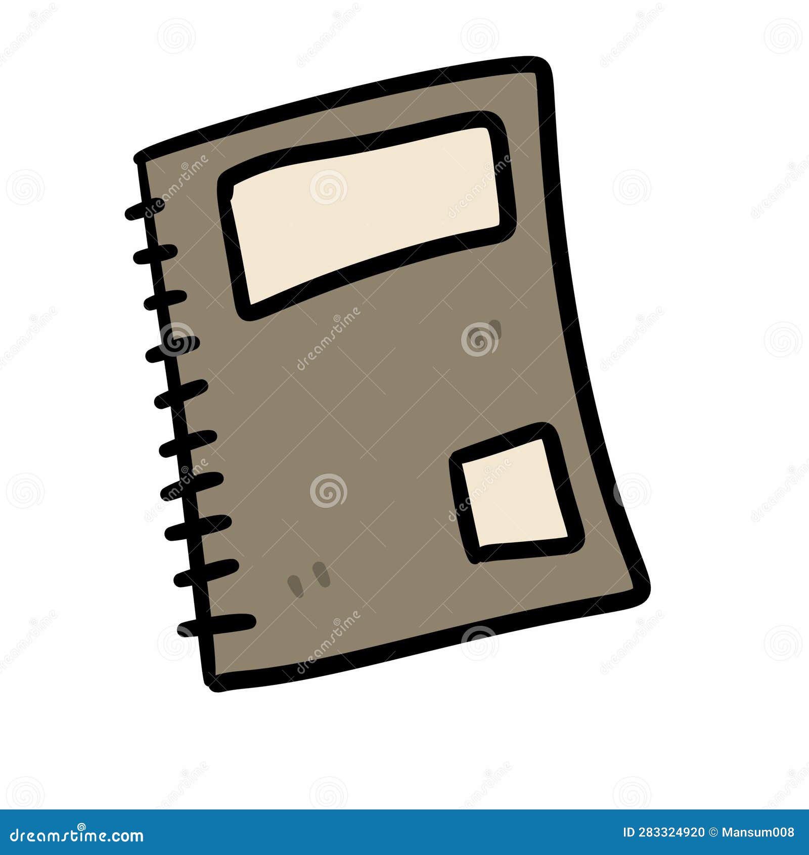 Cartoon Doodle Notebook Illustration Stock Illustration - Illustration ...