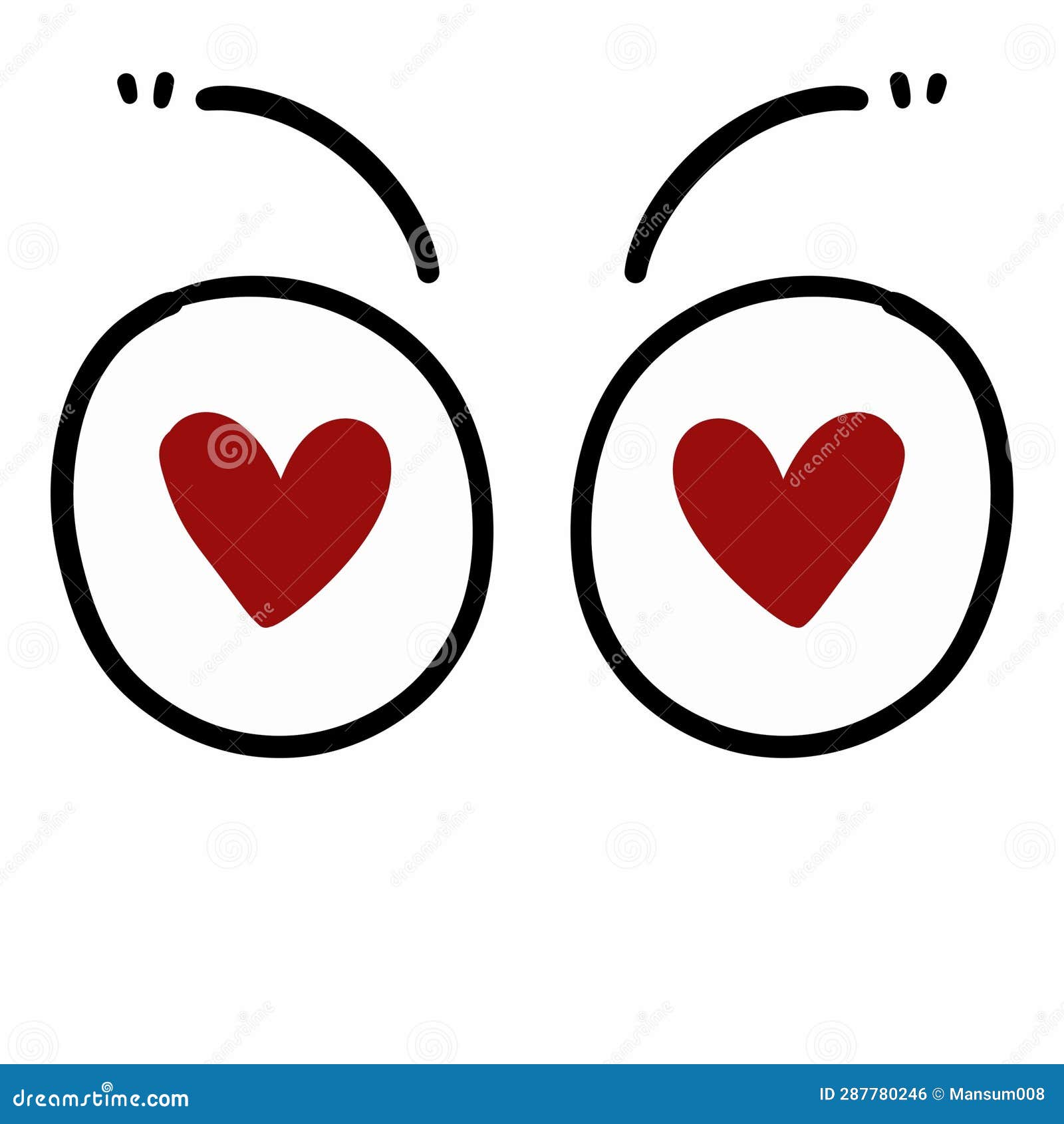 Art Cartoon Love Icon Illustration, Ai Generated Stock Illustration ...