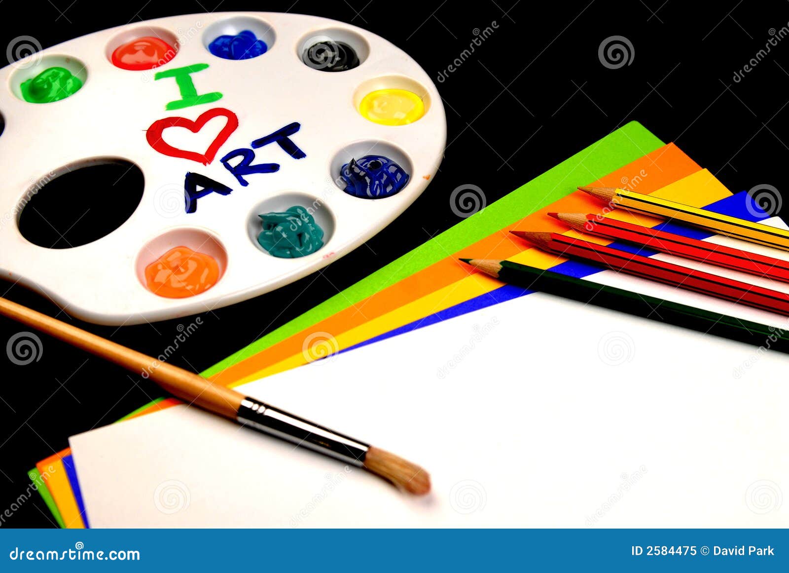 Art Class stock image. Image of children, school, pencil - 2584475