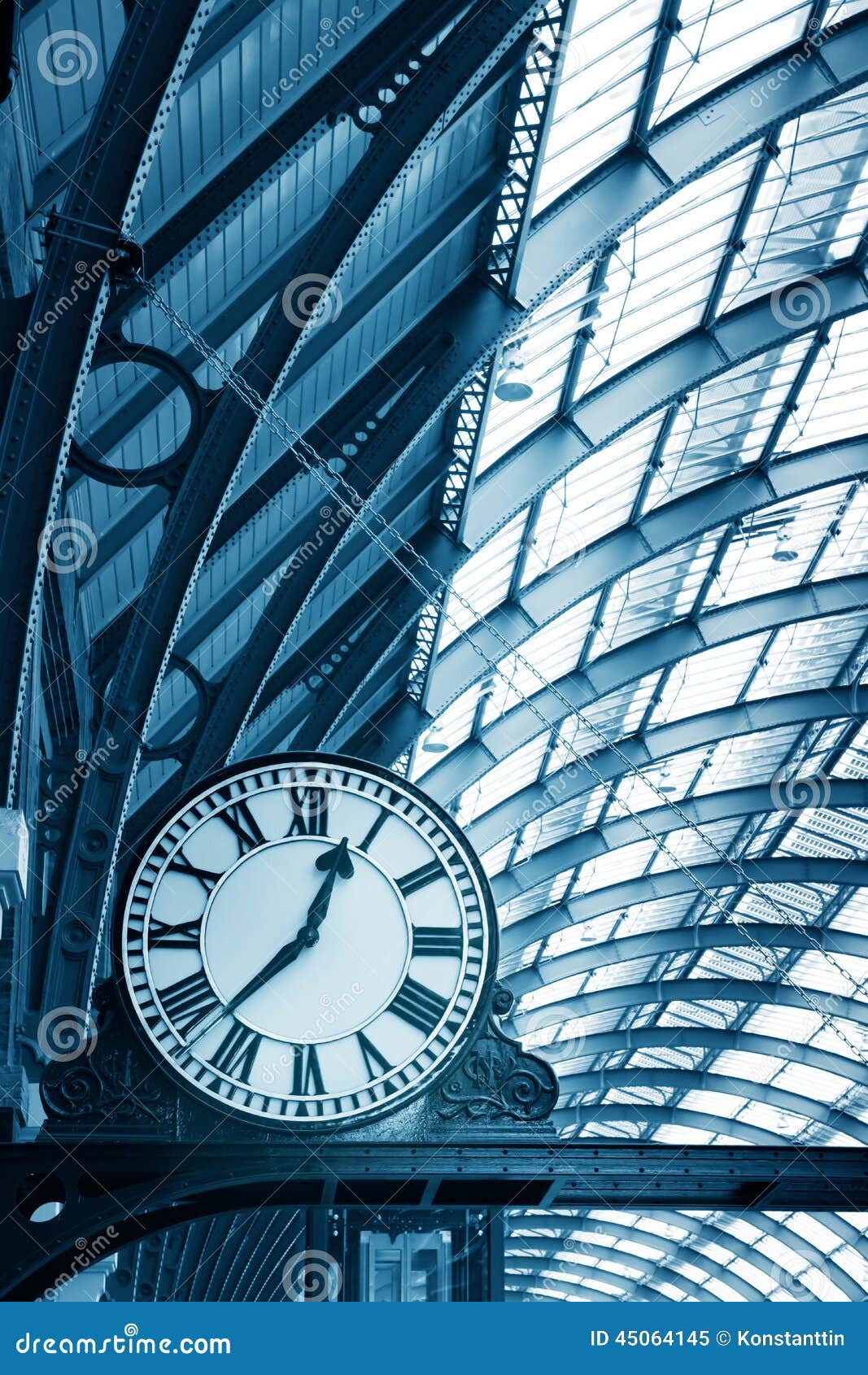 Art Clock in the Subway Station Stock Image - Image of england, modern ...
