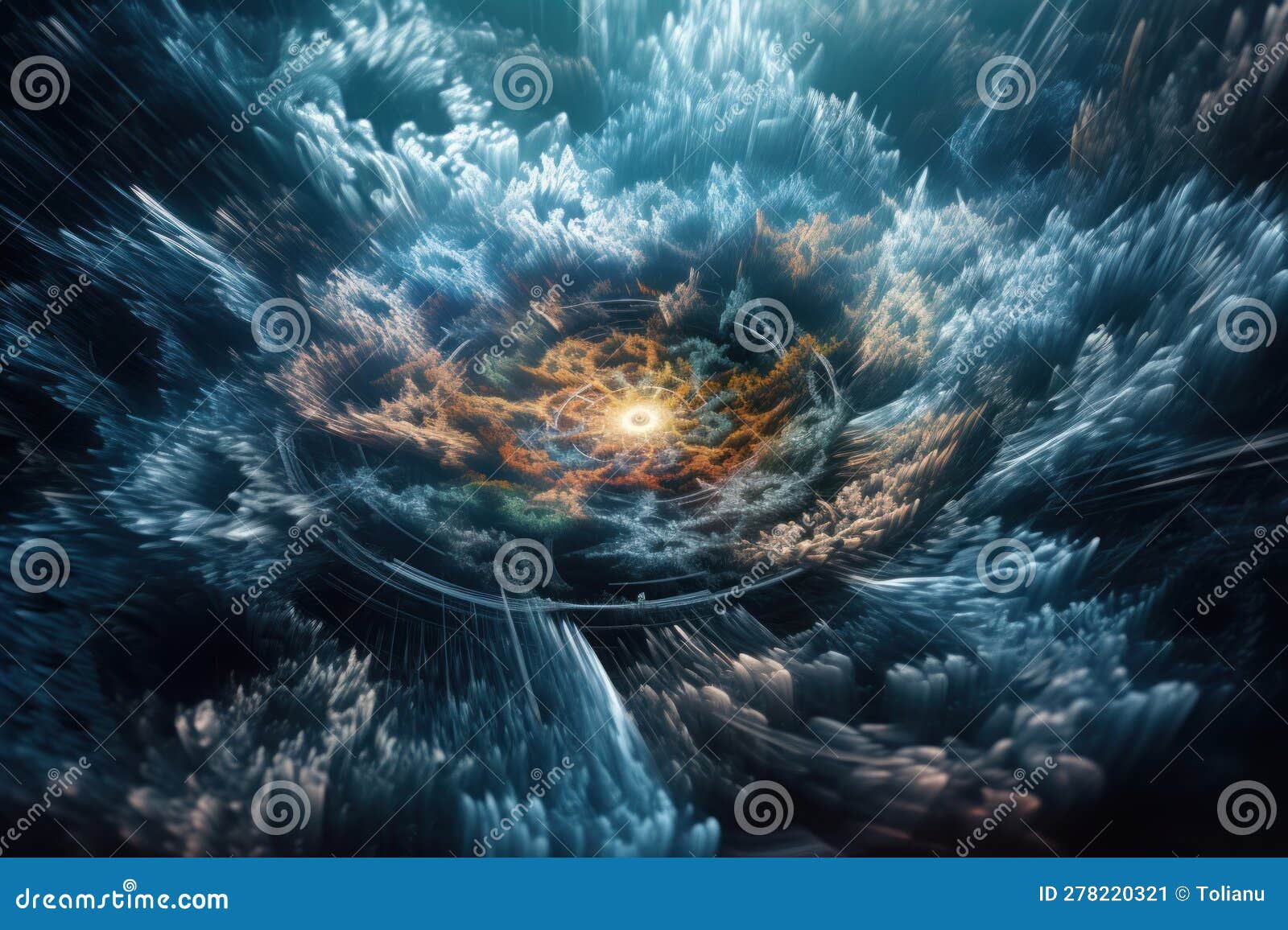 The Art of Cloud Data: Ultra Realistic Vortex Photography Stock ...