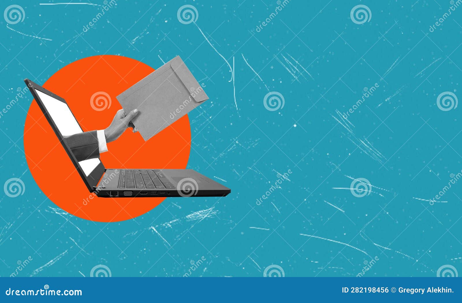 Art Collage, TV, Or Laptop With A Question Mark In The Middle Stock ...