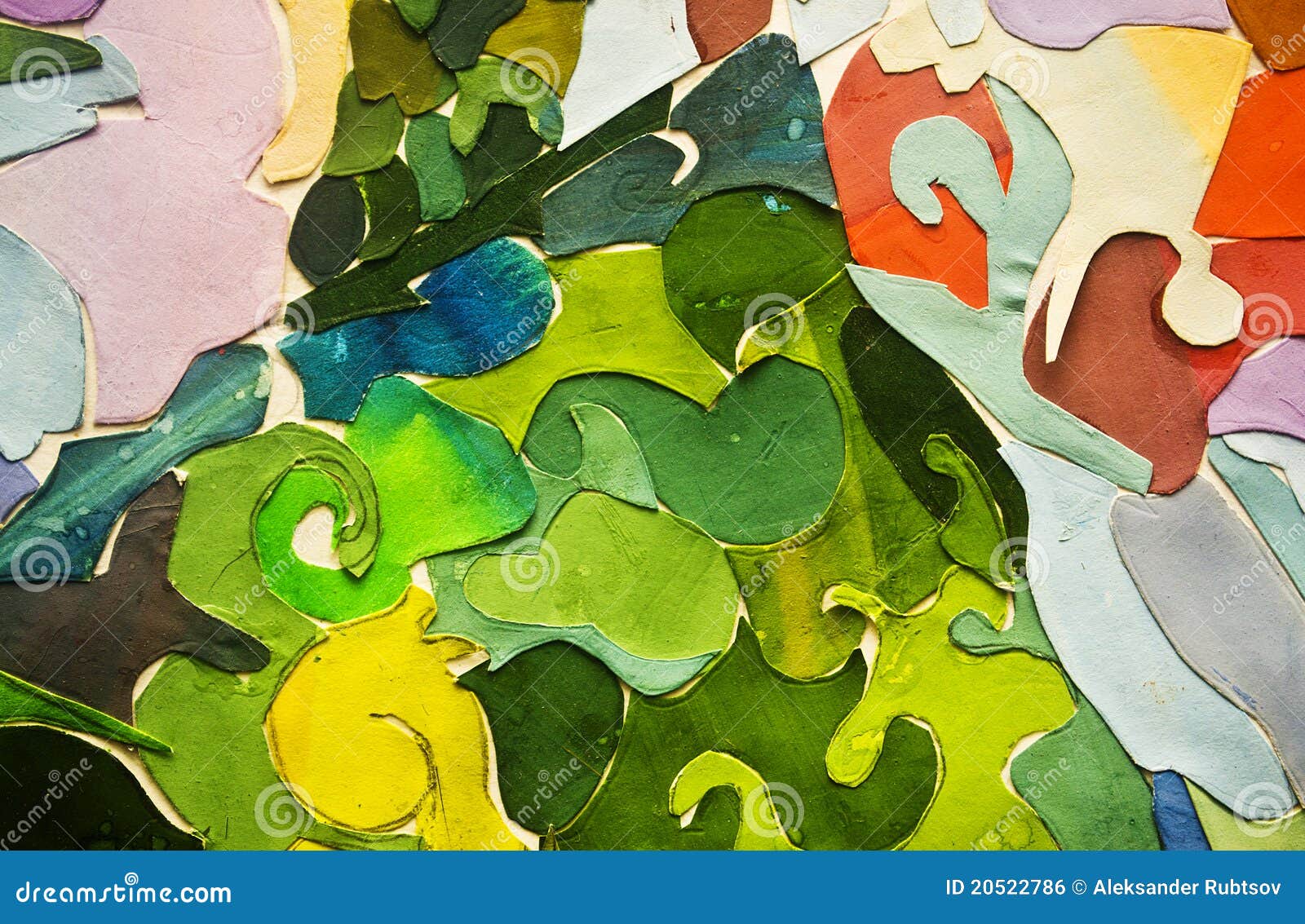 Art and Collage Paint and Abstract and Color Stock Illustration ...