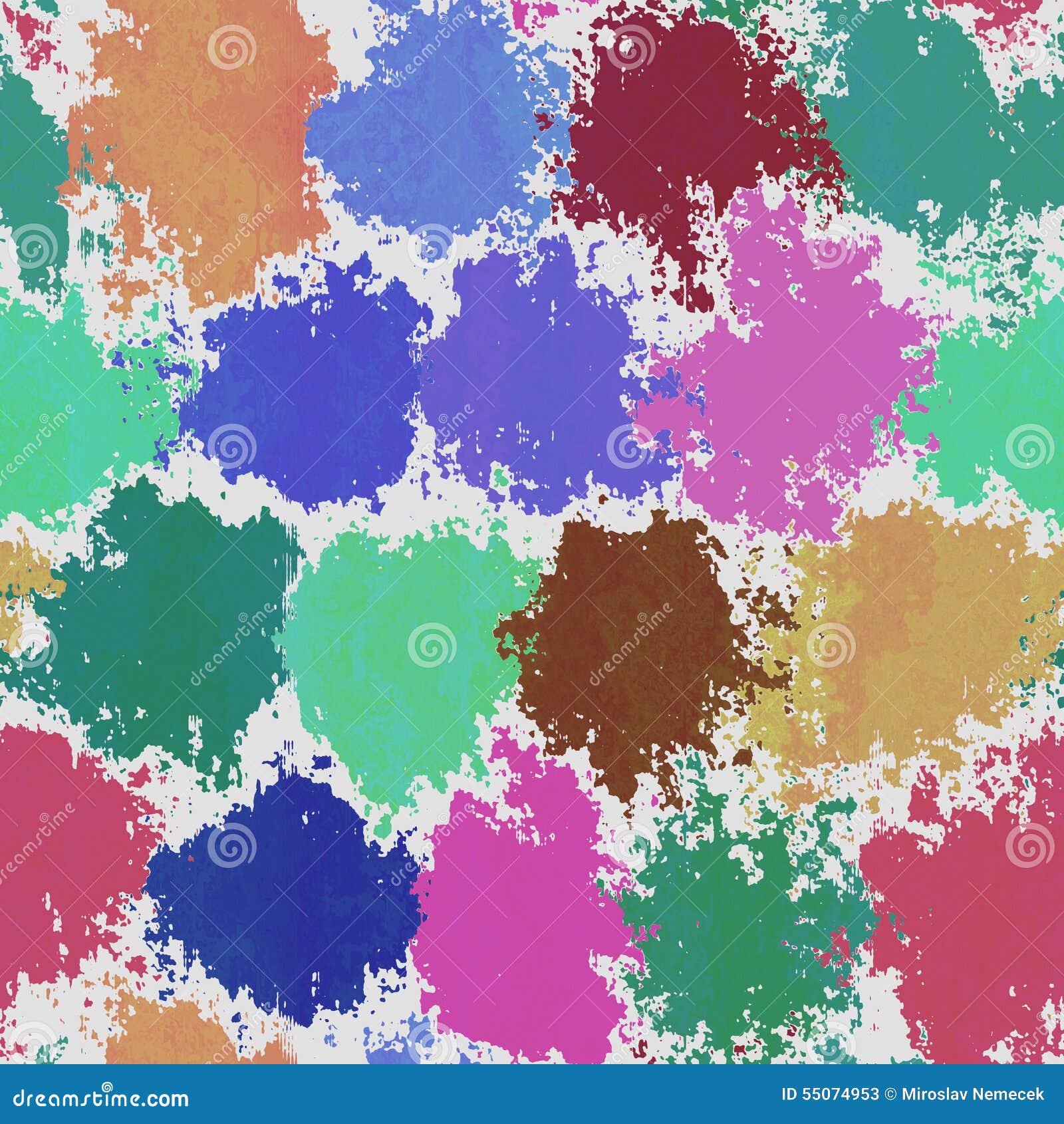 Art Color Dots Generated Seamless Texture Stock Illustration ...