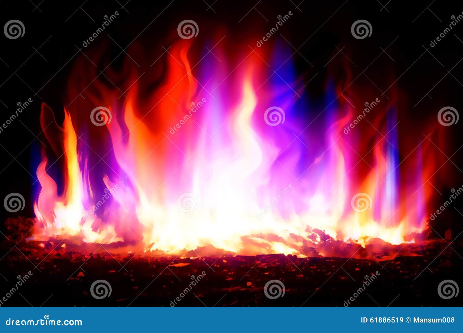 Art Color Fire Illustration Stock Illustration - Illustration of hell ...