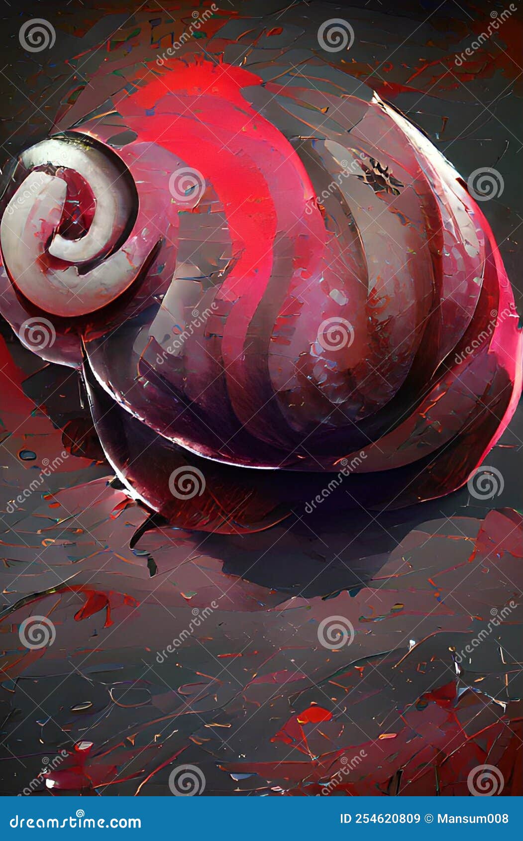 Art color of ghost snail stock illustration. Illustration of demon ...
