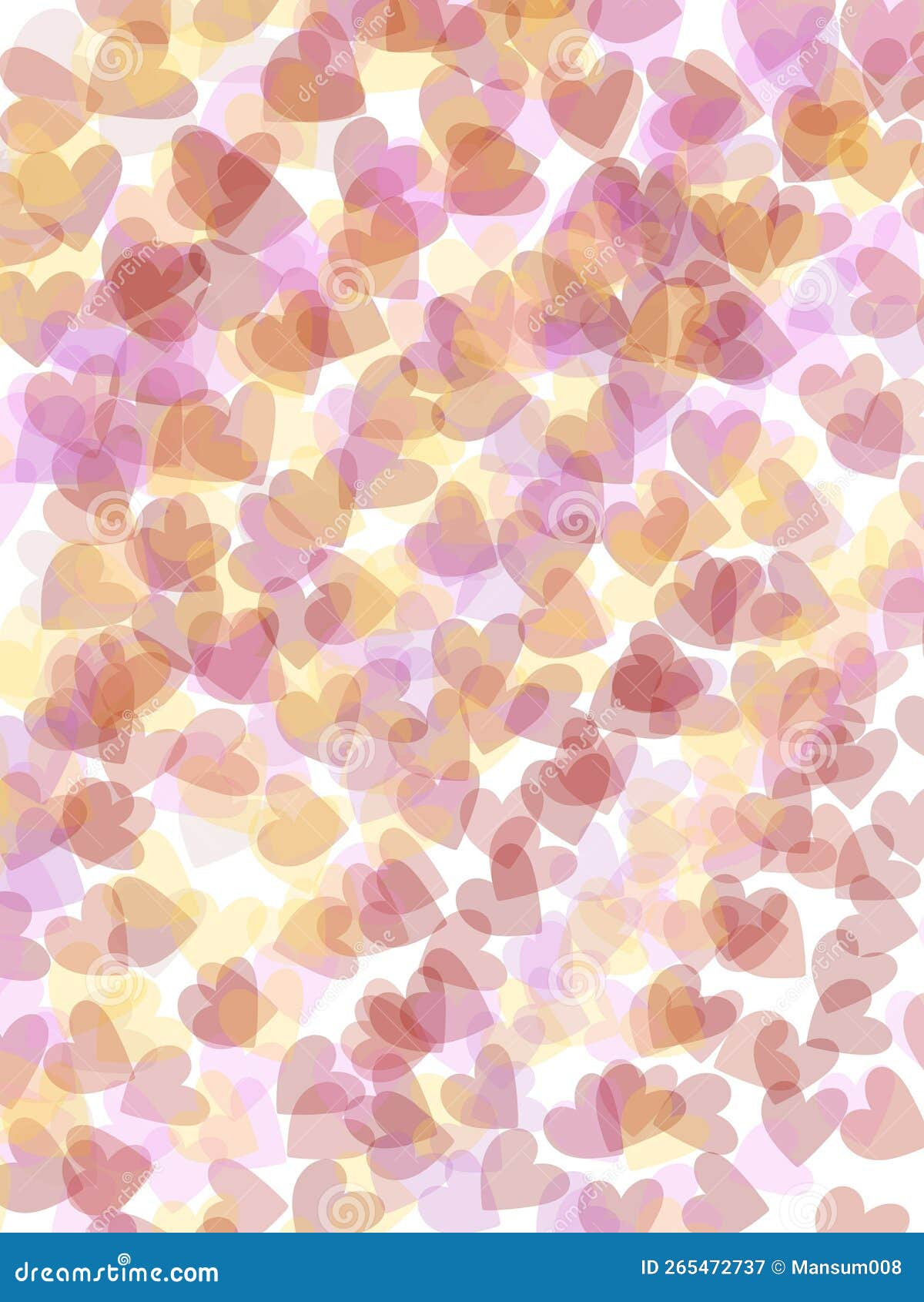 Color of Heart Pattern Background Stock Illustration - Illustration of ...