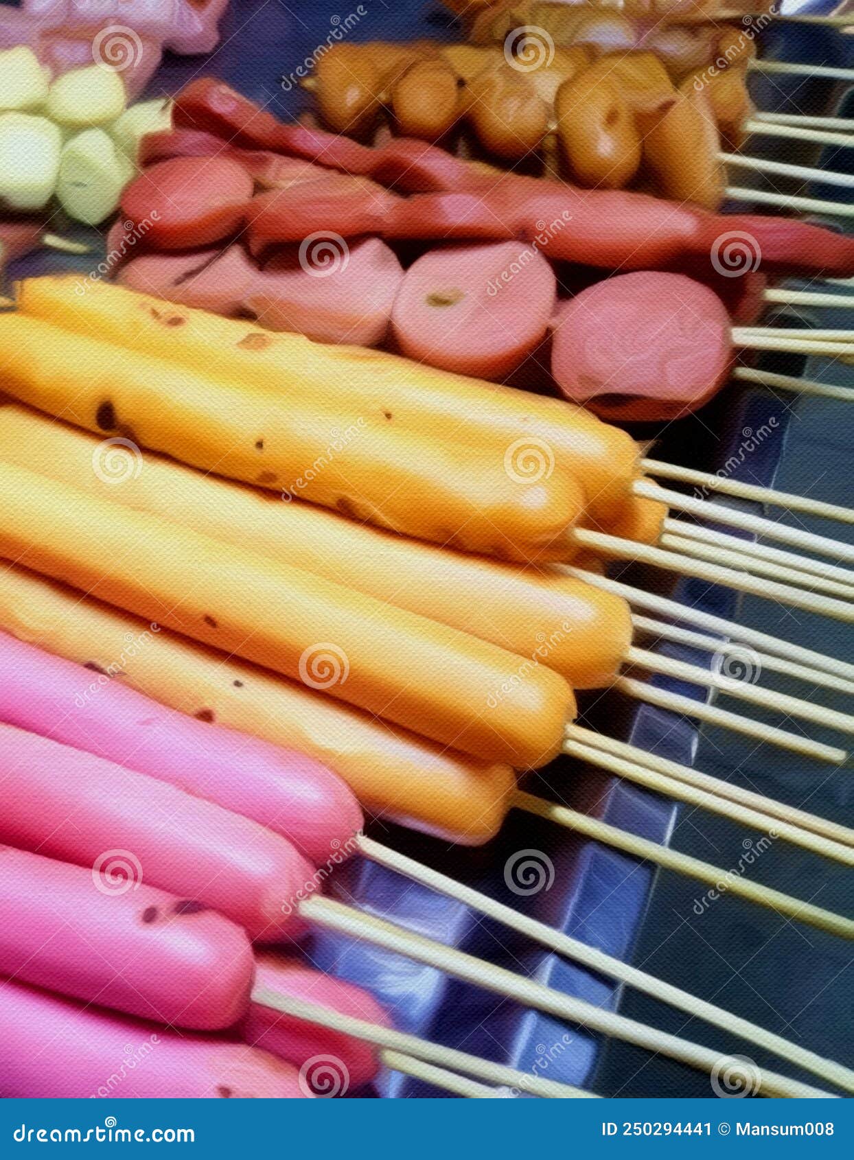 Color of Meatball in Market Stock Image - Image of sausage, paint ...
