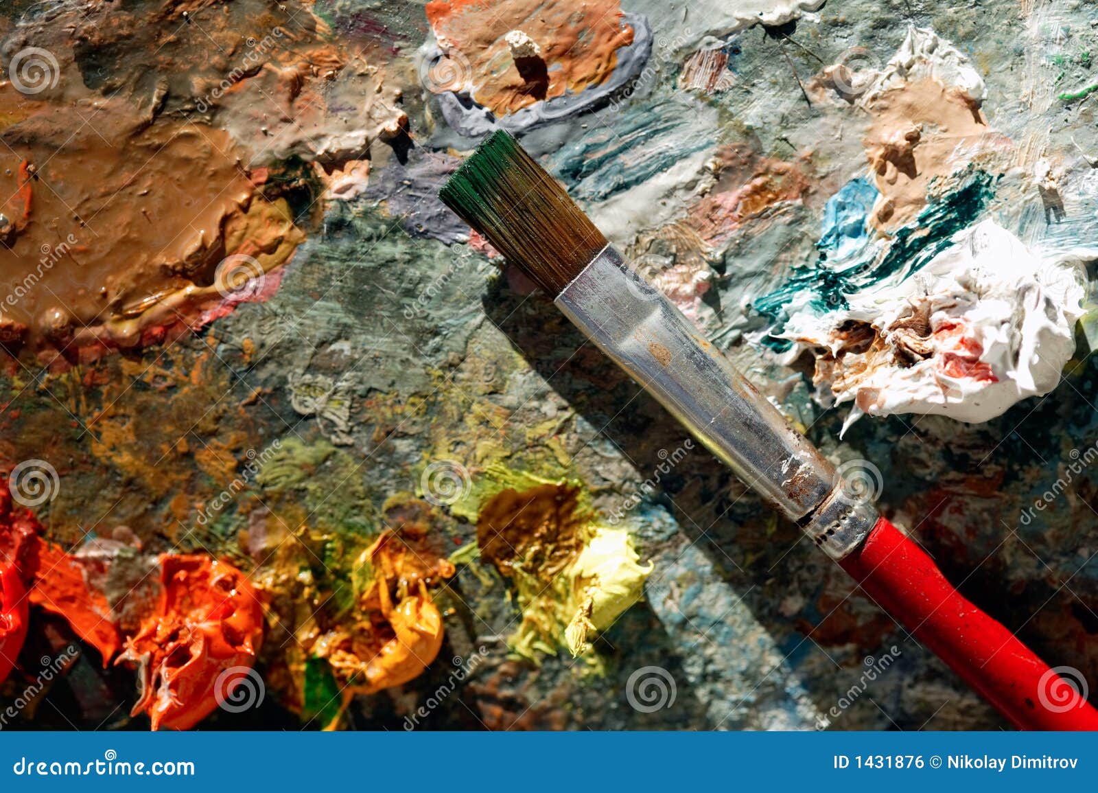 Art color palette stock photo. Image of draw, brush, artist - 1431876