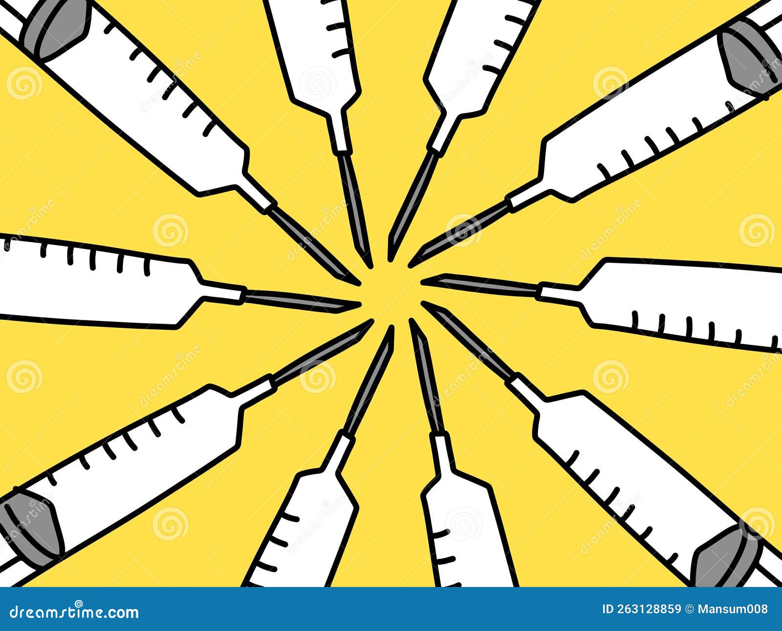 Color of syringe cartoon stock illustration. Illustration of decor ...