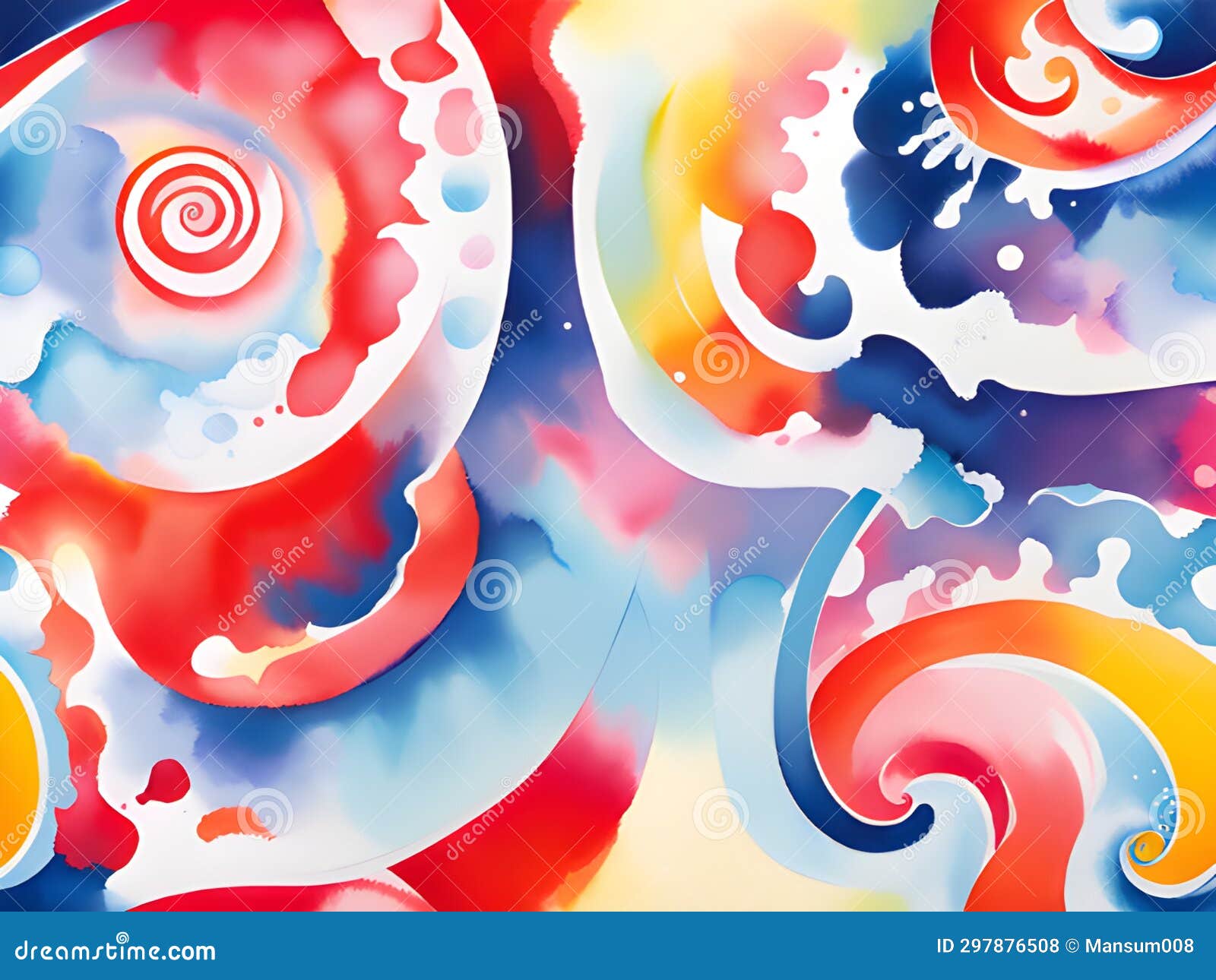 Art Colorful Abstract Painting Background Stock Illustration ...