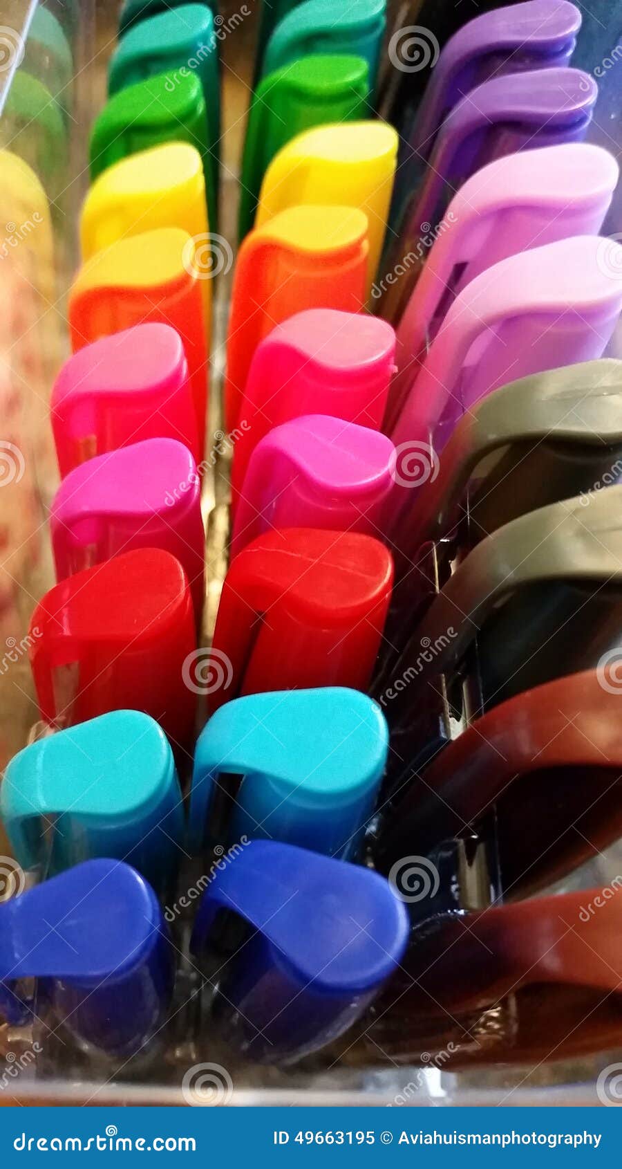 Colorful Markers In A Basket Stock Image | CartoonDealer.com #72407263