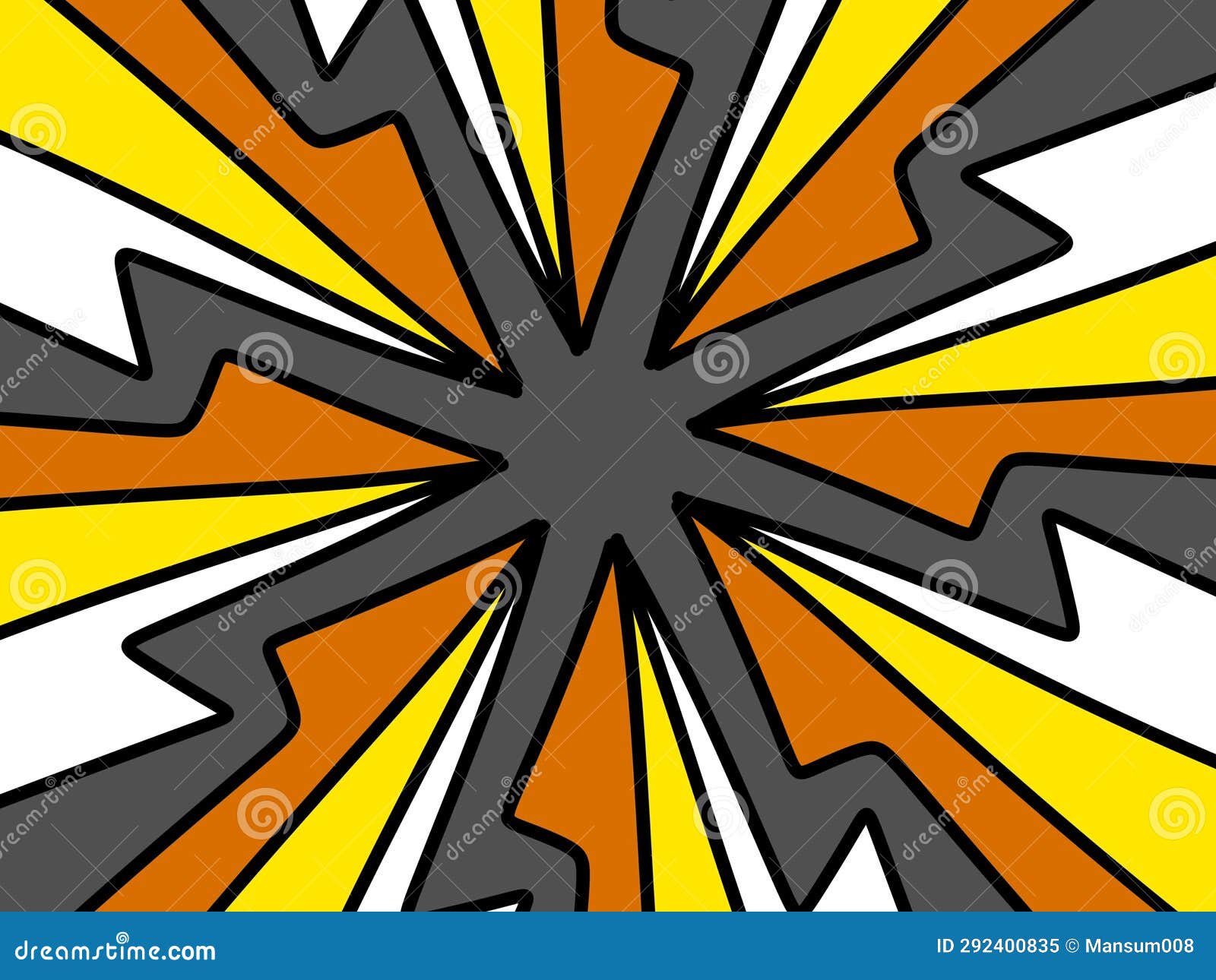 Comic Book Explosion in Cartoon Background Stock Illustration ...