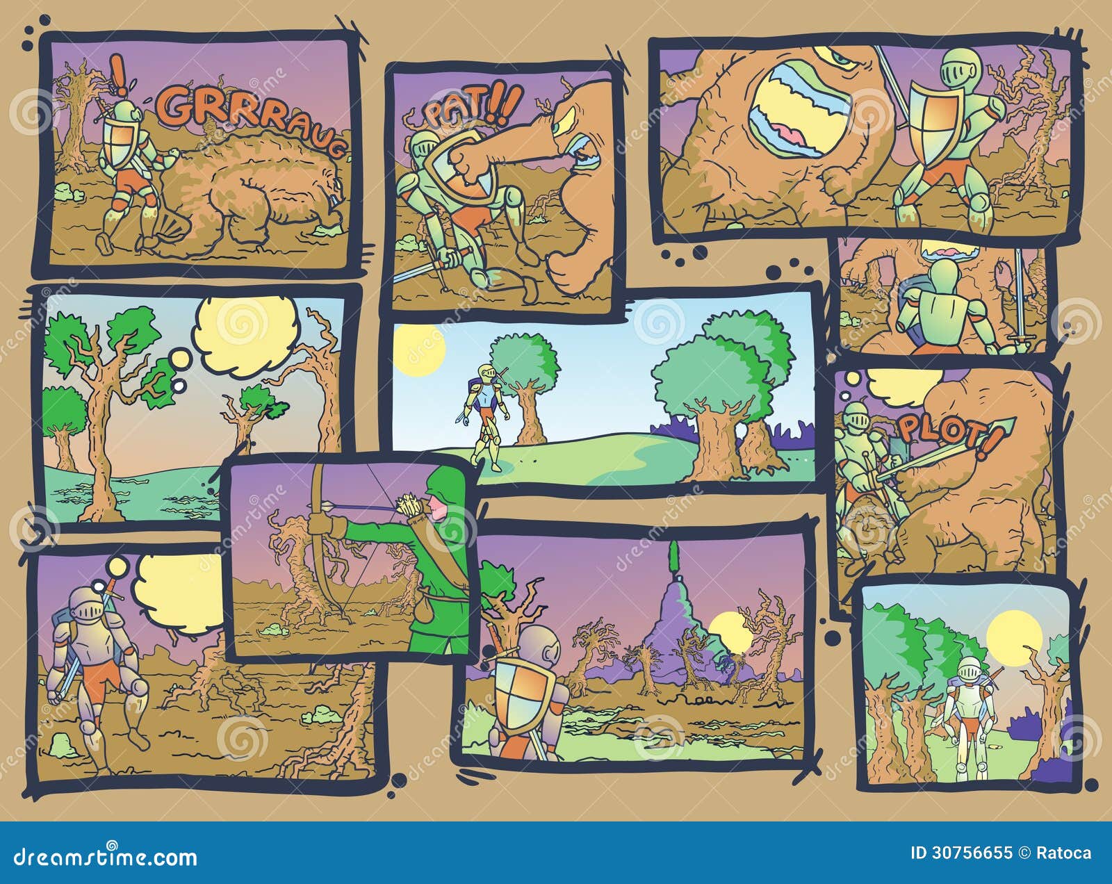 Art comic composition stock vector. Illustration of clip - 30756655