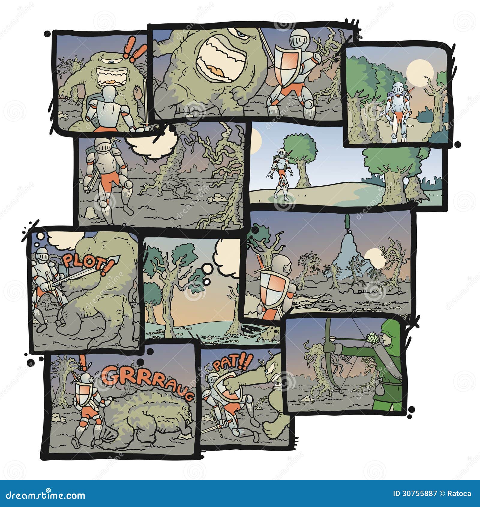 Art comic mosaic stock vector. Illustration of draw, crunch - 30755887