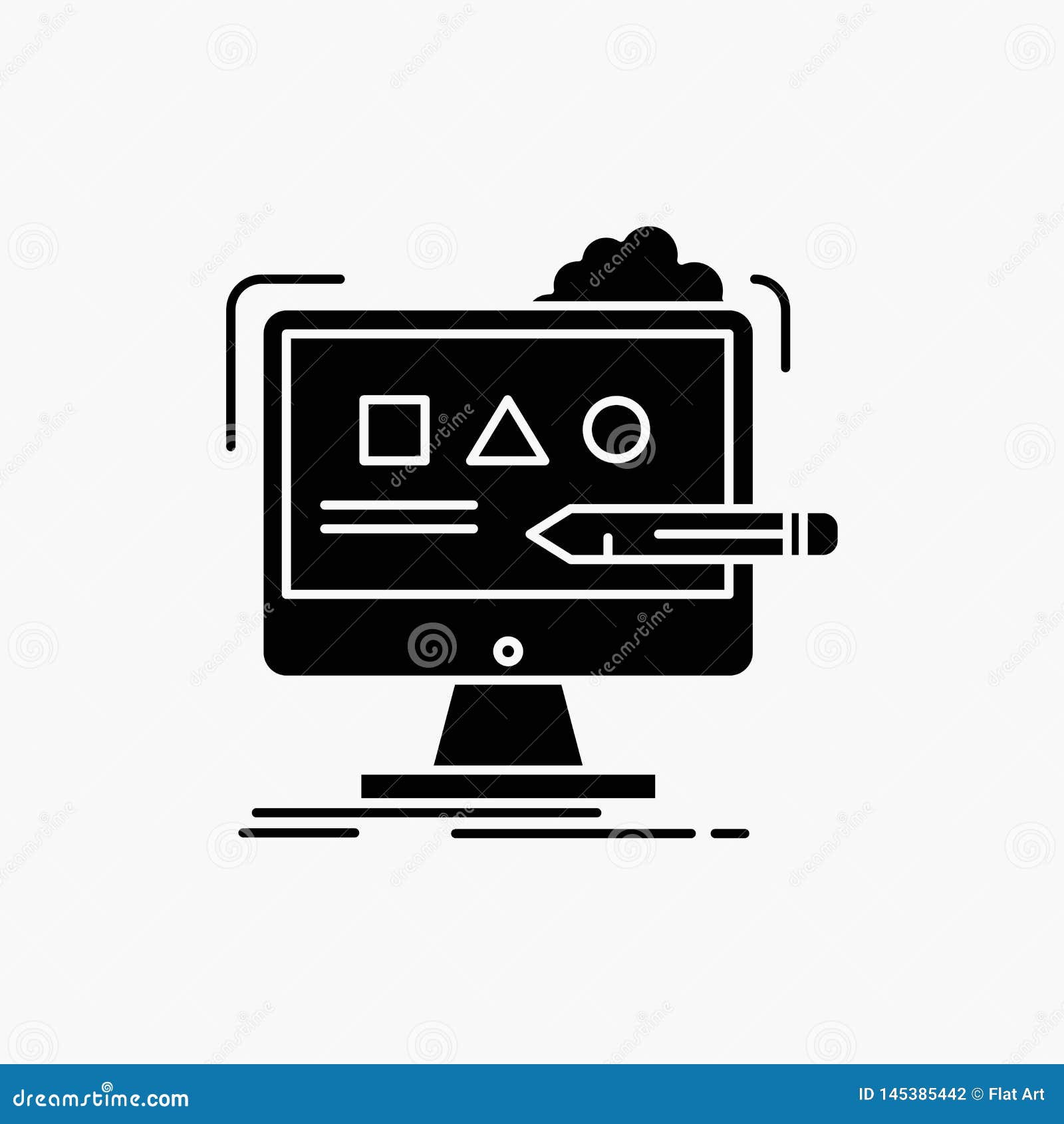 Art, Computer, Design, Digital, Studio Glyph Icon. Vector Isolated ... Art, Computer, Design, Digital, Studio Glyph Icon. Vector Isolated ...