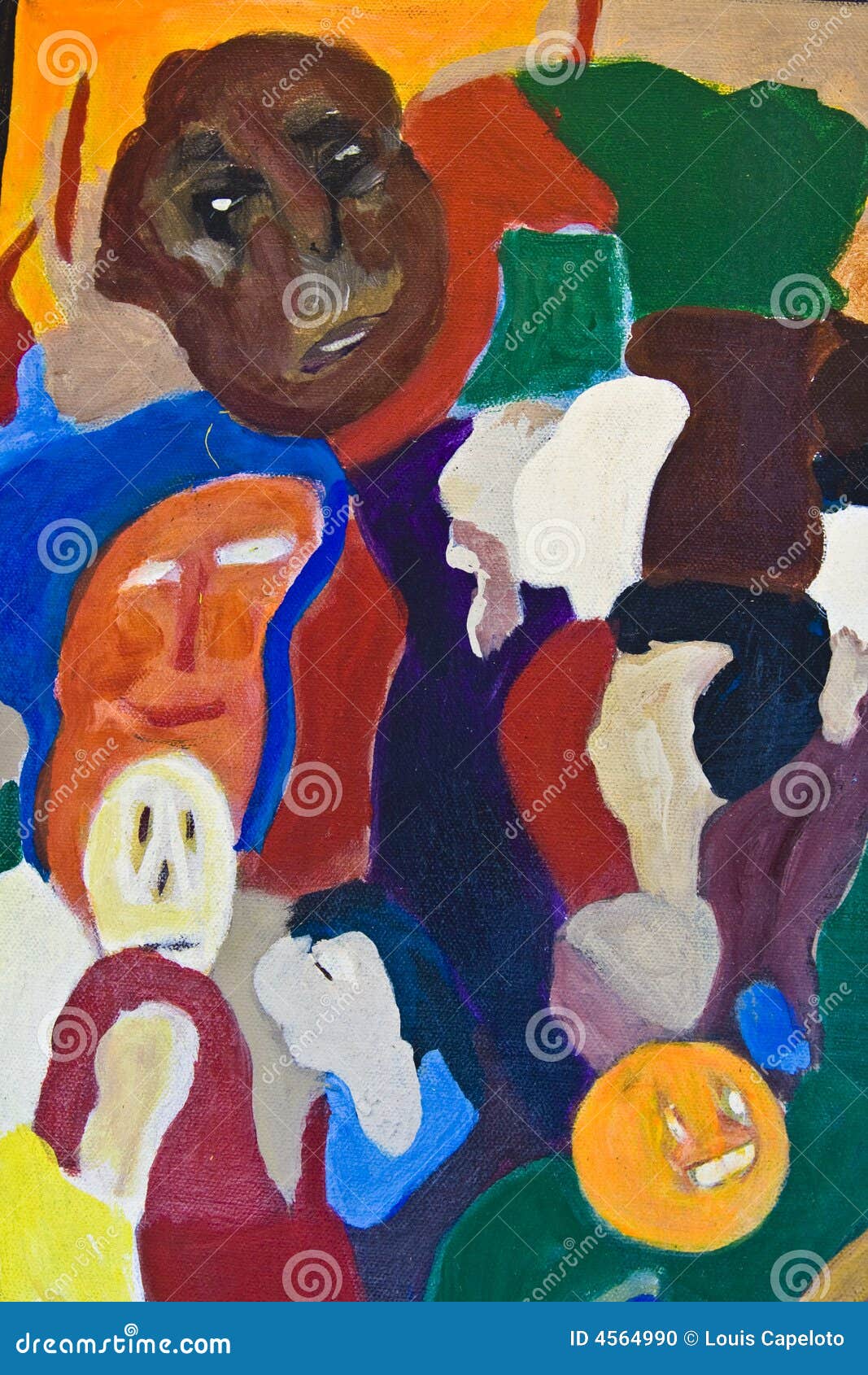 Art Confusion and Ones Inner Thoughts Stock Illustration - Illustration ...