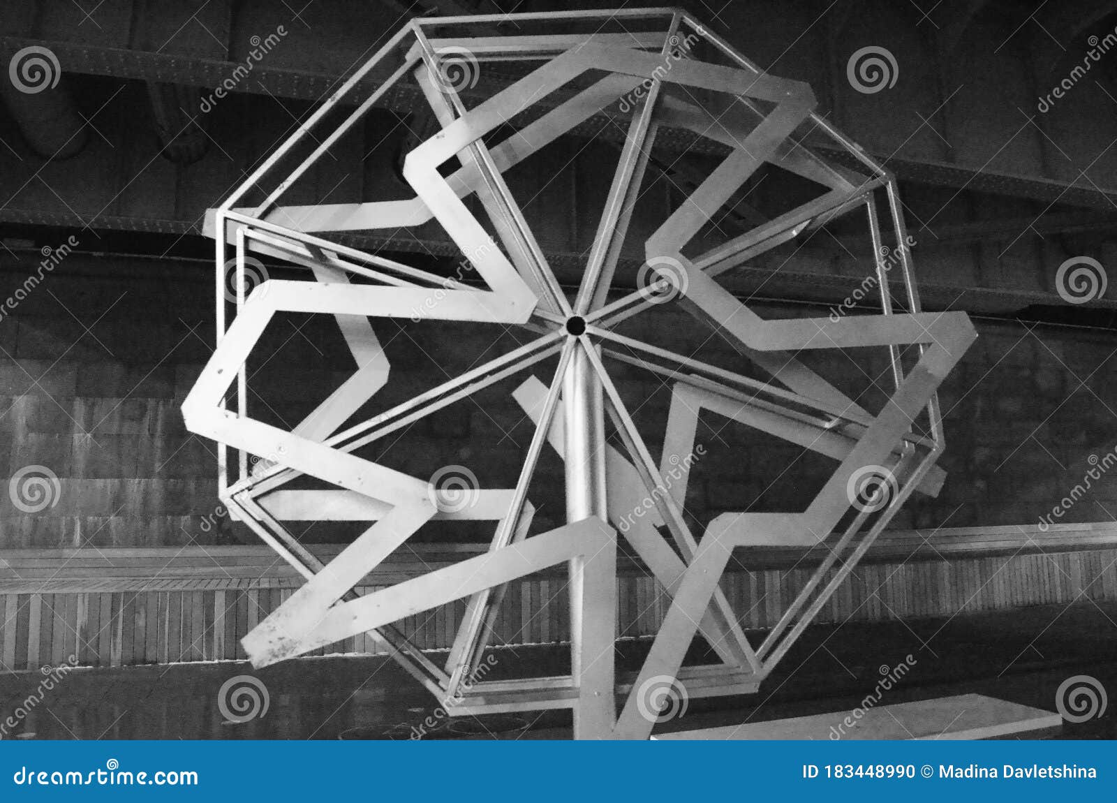 Art Constructivism Style Sculpture Stock Photo - Image of facility ...