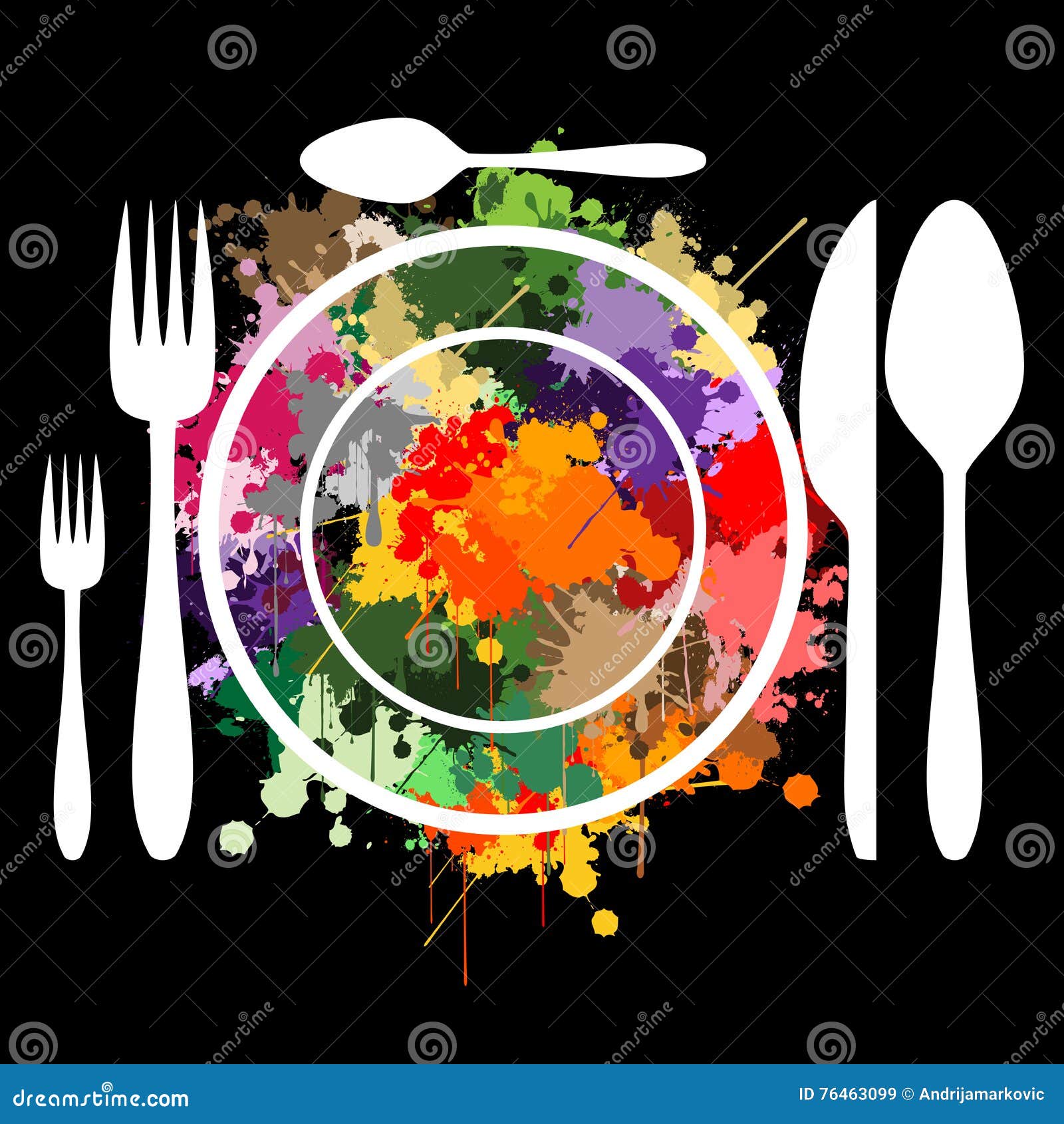 The art of cooking stock vector. Illustration of cook - 76463099
