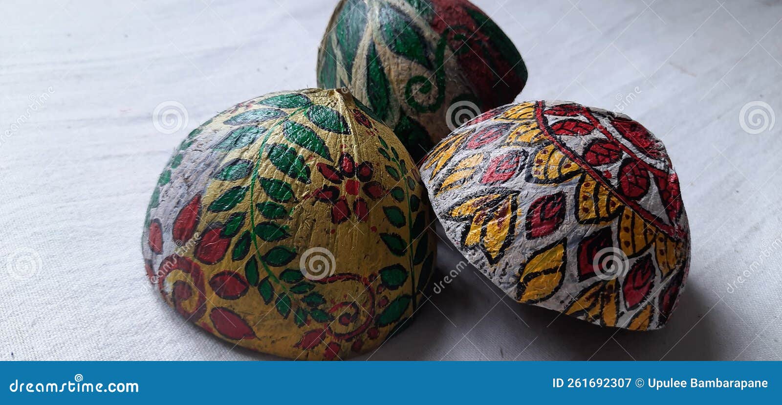 Art and Craft with Anything Stock Image - Image of shell, coconut ...