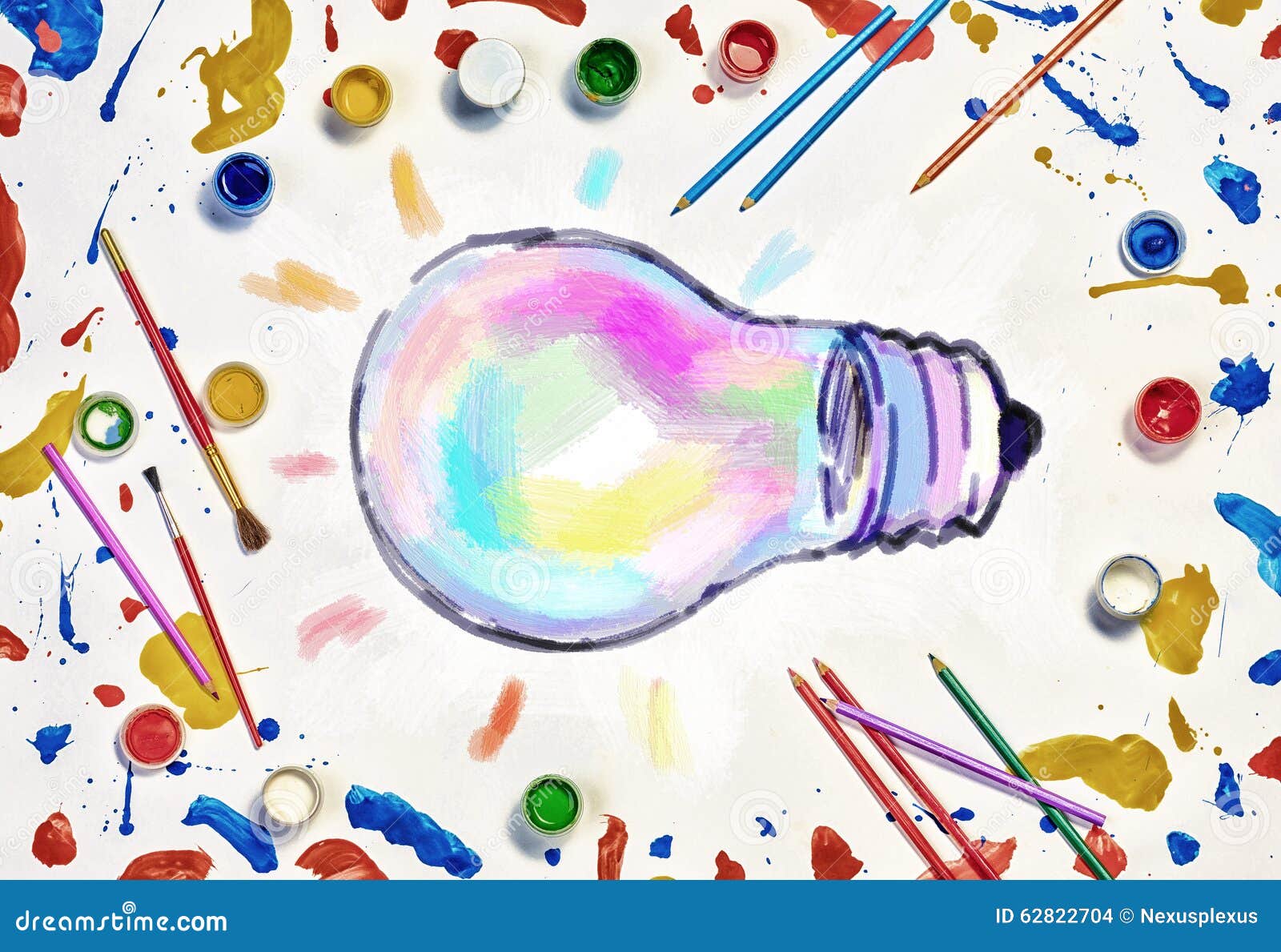 Art creativity ideas stock illustration. Illustration of paint - 62822704