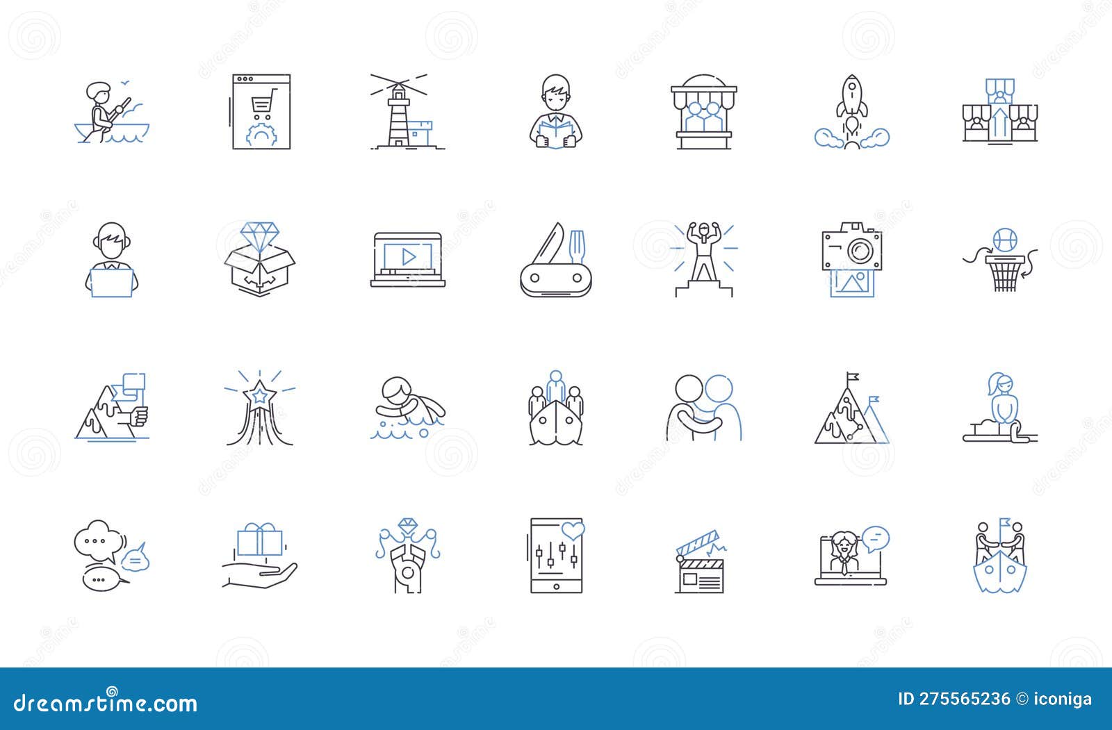 Art and Creativity Line Icons Collection. Imagination, Inspiration ...