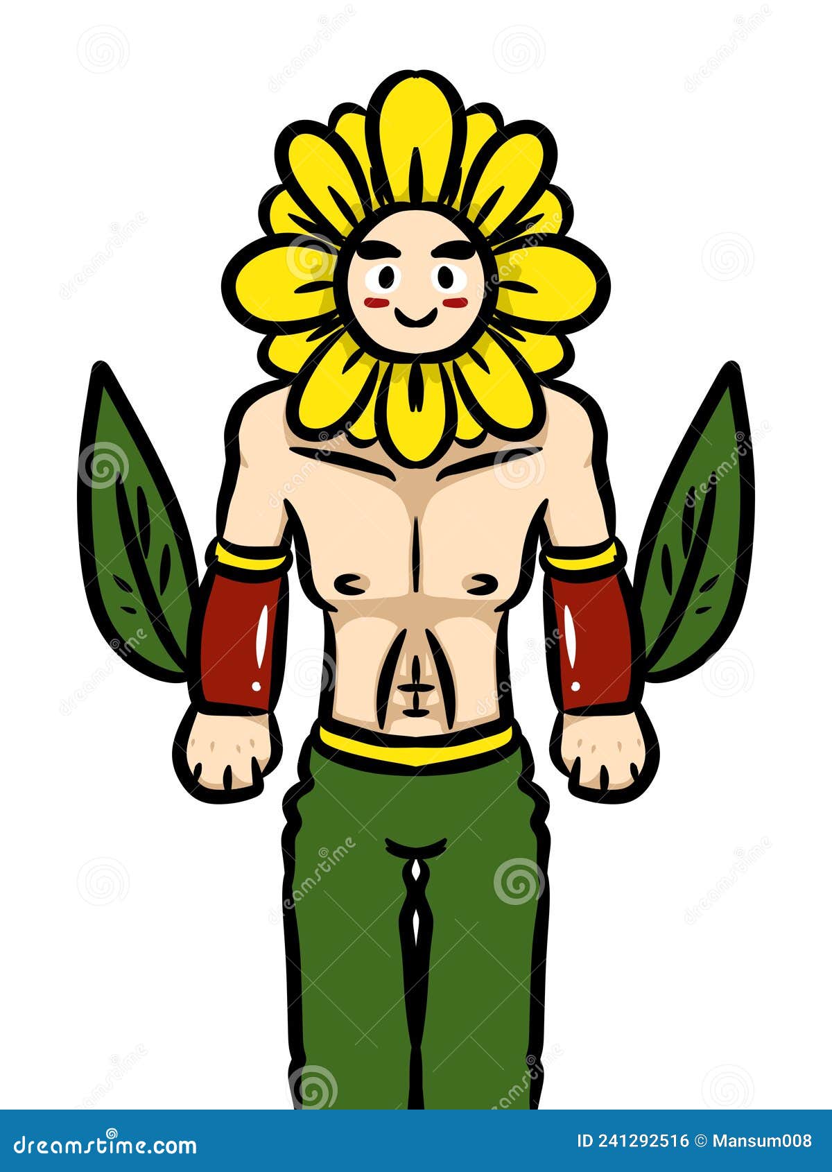 Cute Cartoon on White Background Stock Illustration - Illustration of ...