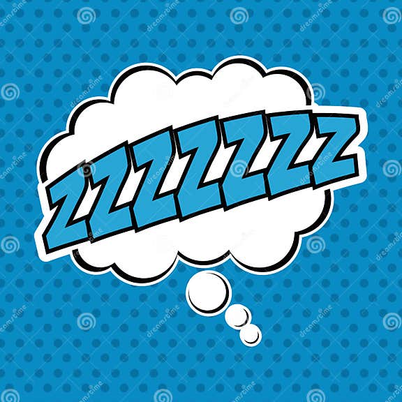 Art De Bruit De Bulle De Conception De Sommeil Illustration de Vecteur ...