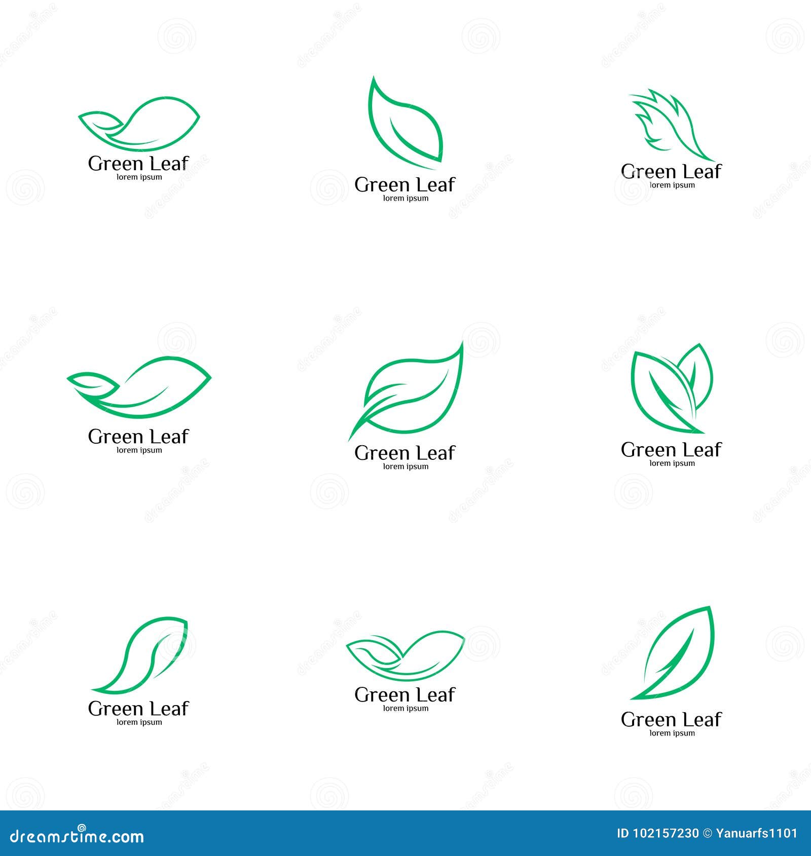 Art de logo de feuille illustration stock. Illustration du signe ...