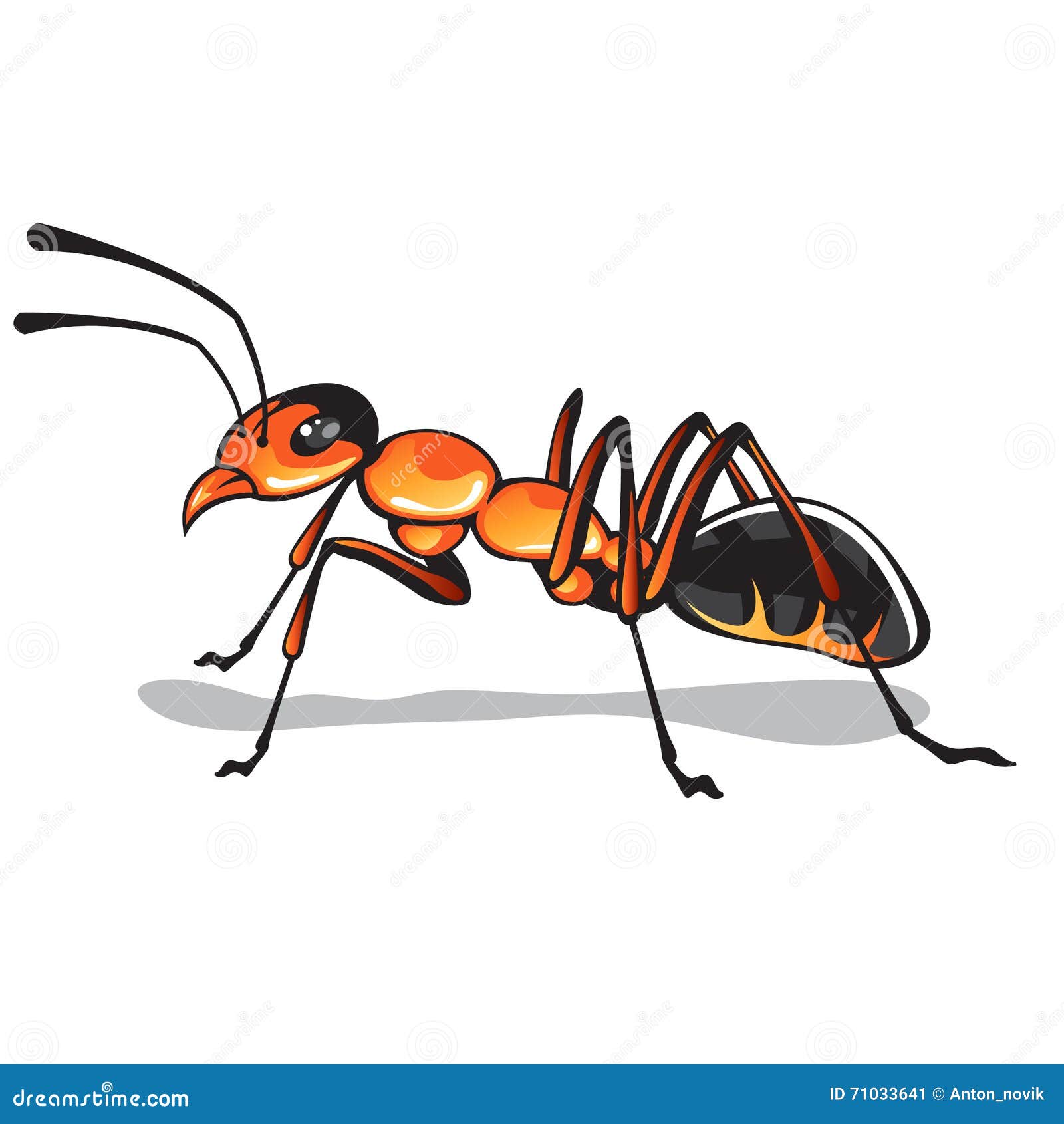 Art de vecteur de fourmi illustration de vecteur. Illustration du ...