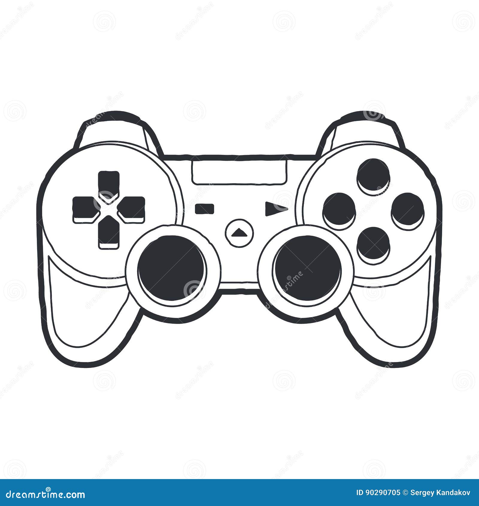 Art de vecteur de manette illustration de vecteur. Illustration du ...