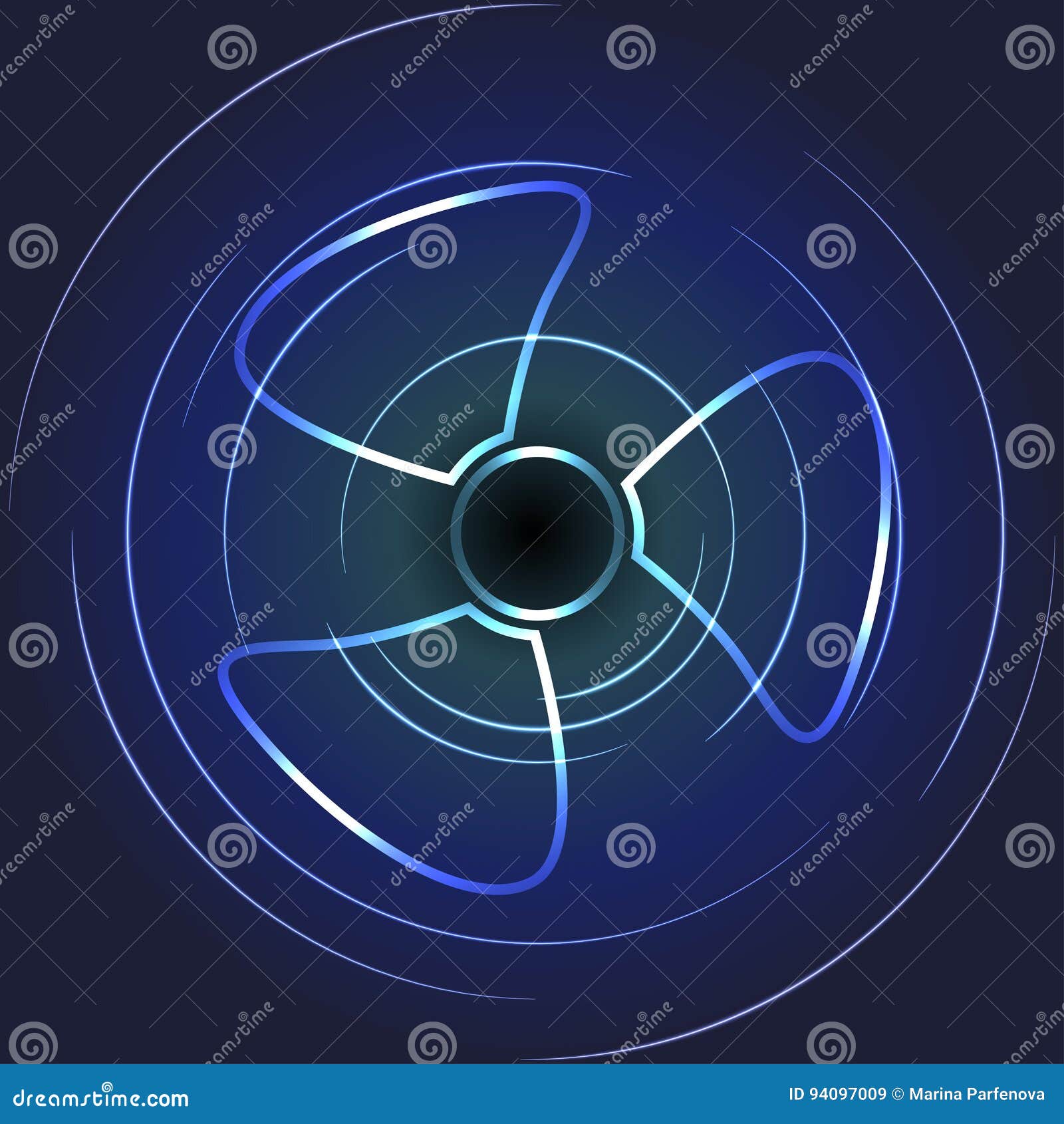 Art De Ventilateur Symbole De Ventilateur Illustration de Vecteur ...