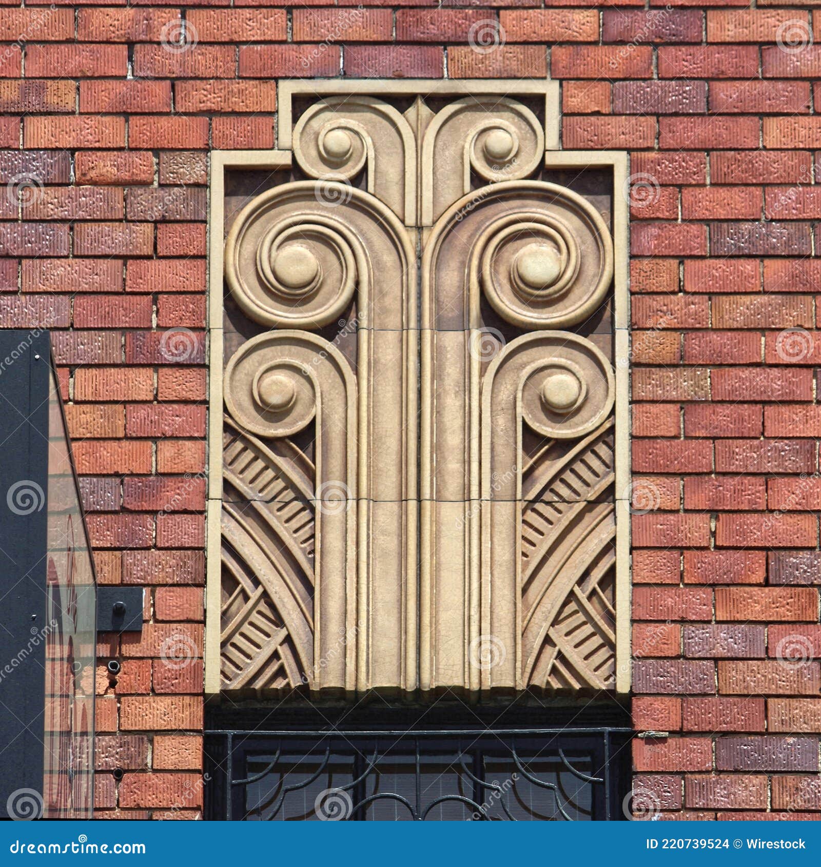Art Deco Architectural Feature Stock Photo - Image of detail, century ...