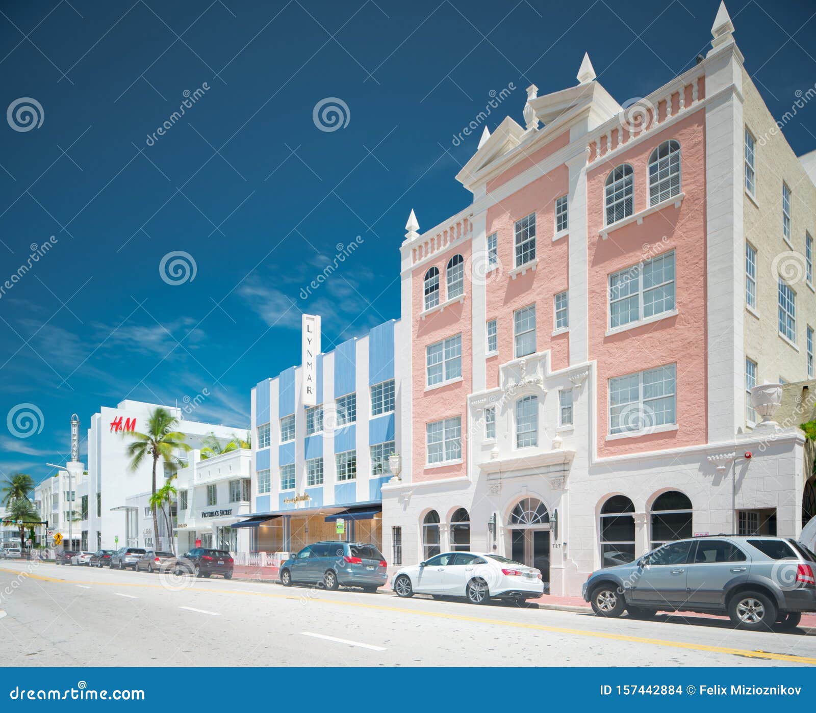 Art Deco Architecture Miami Beach Collins Avenue Editorial Stock Image ...