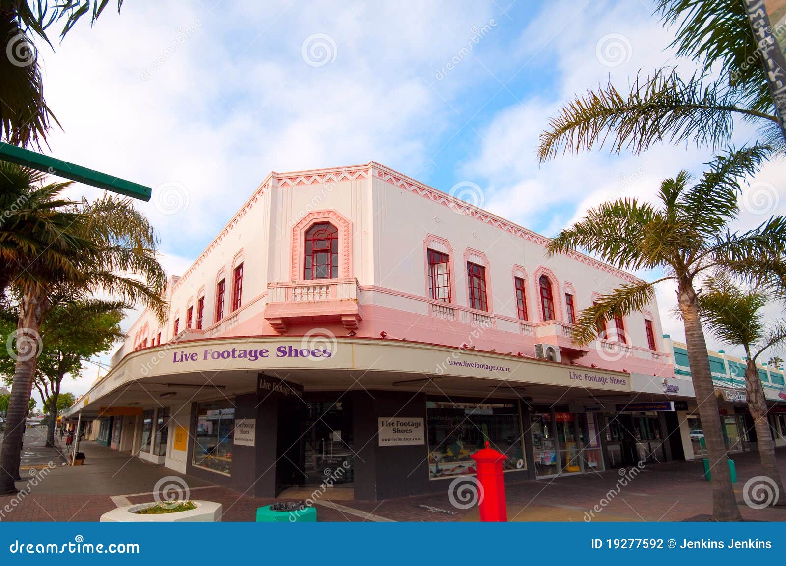 Art Deco Building in Napier City Editorial Photography - Image of ...