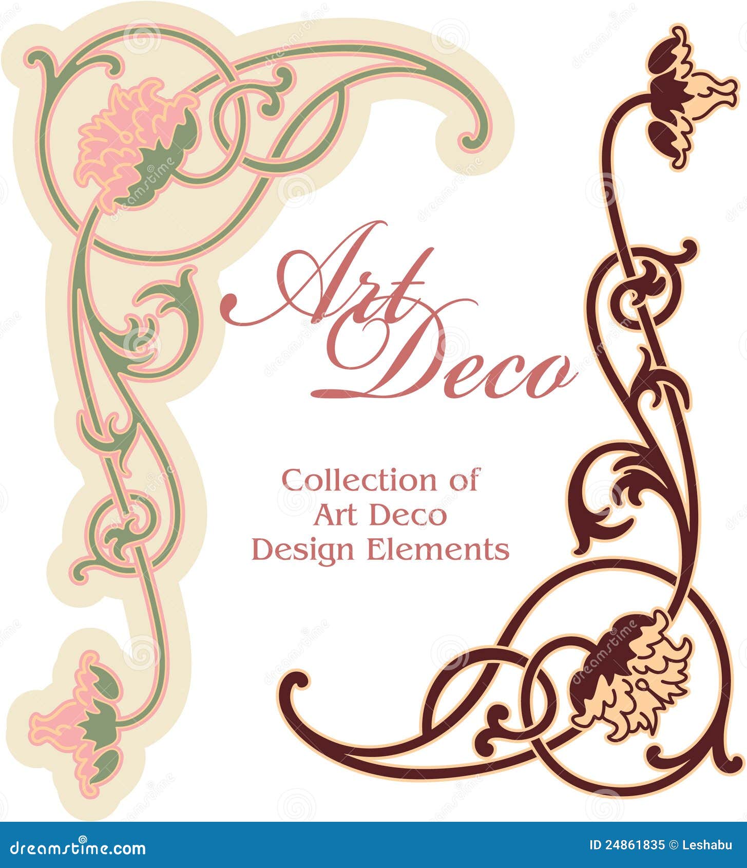 Art Deco Design Element - Corner Stock Vector - Illustration of nuvo ...