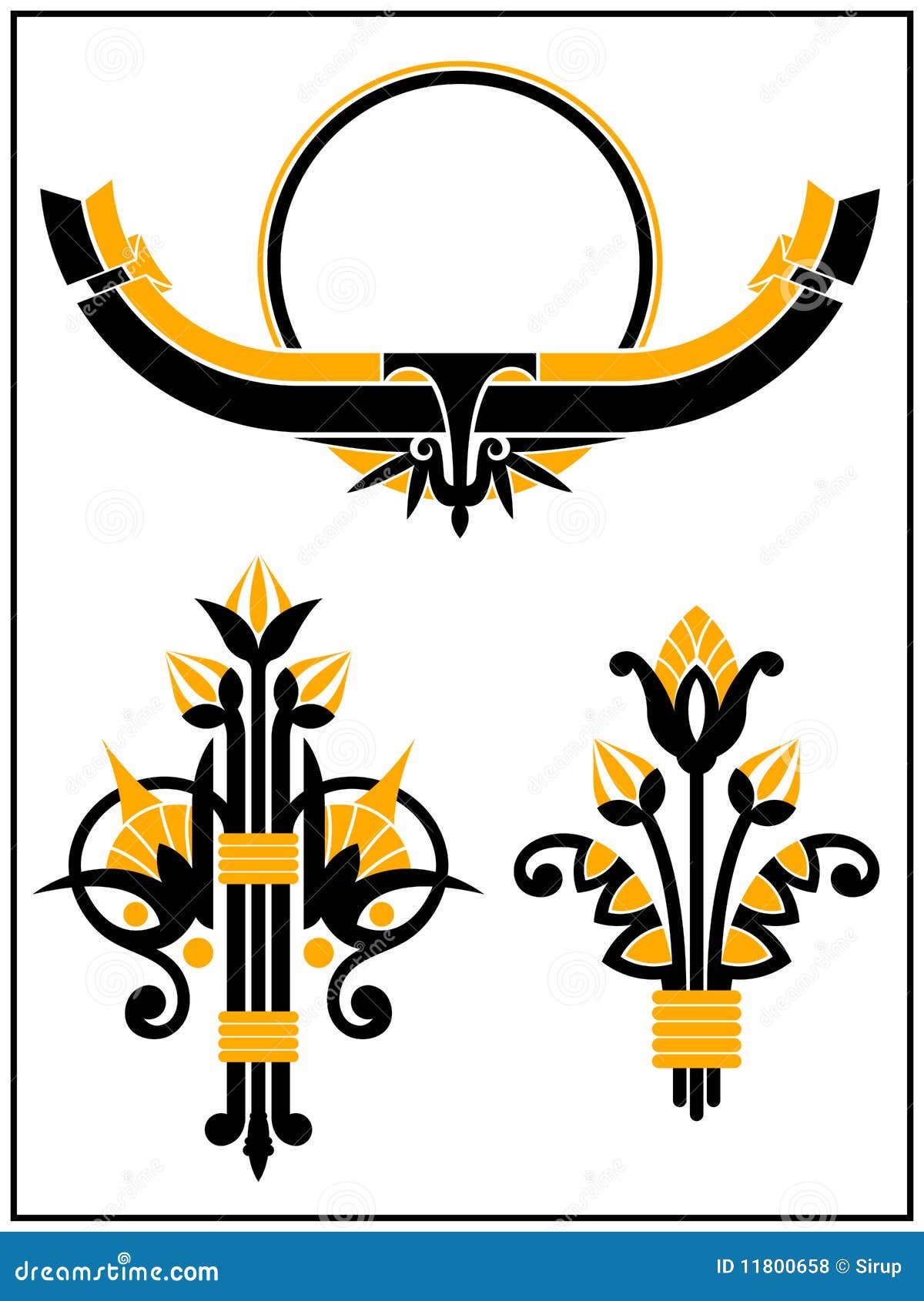 Art Deco Design Elements Collection Stock Vector - Illustration of ...