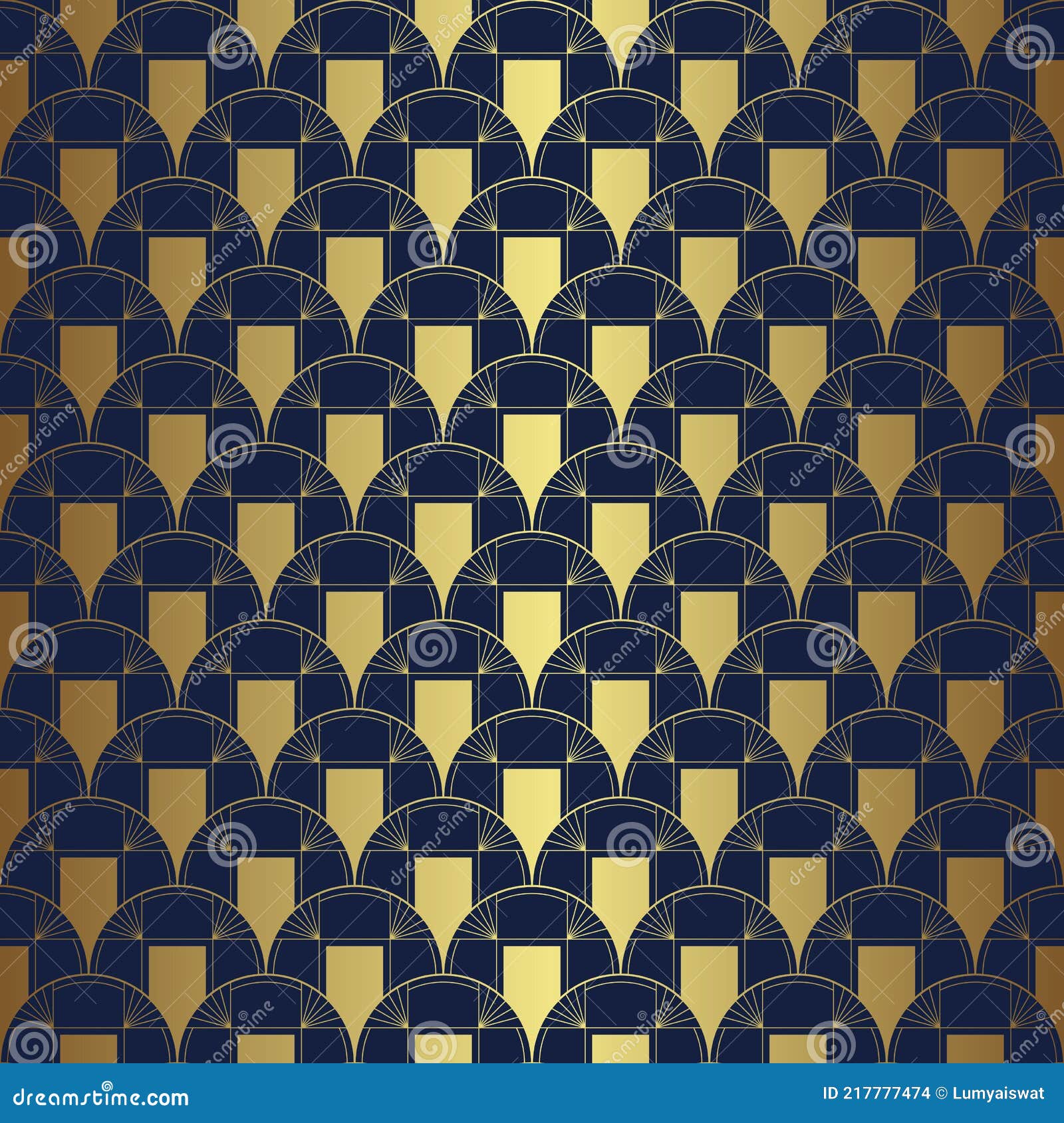 Geometric Decorative with Circles Pattern Stock Vector - Illustration ...