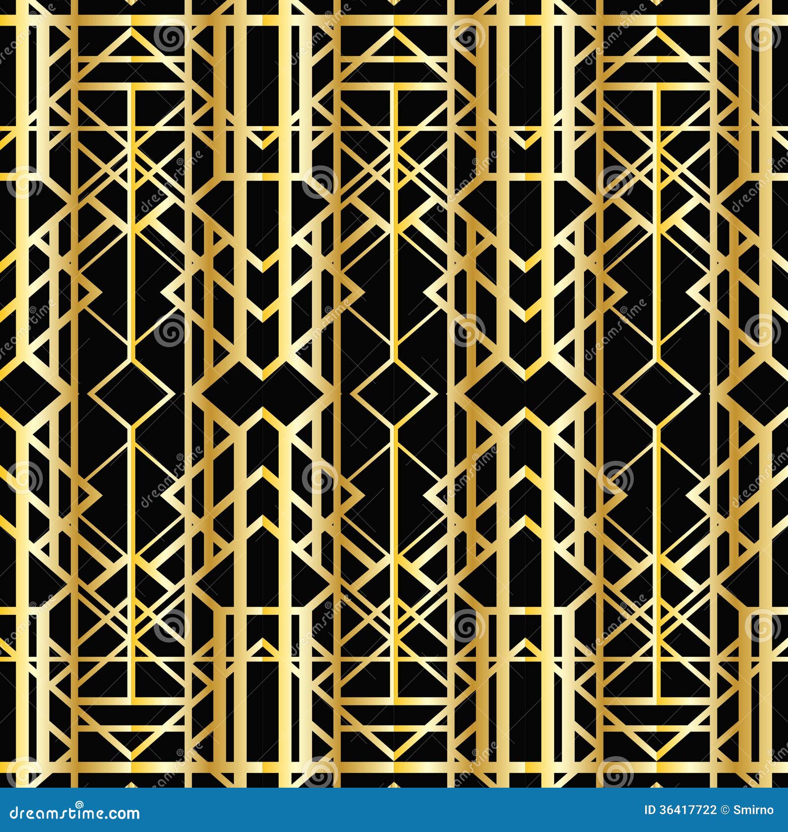 Art deco geometric pattern stock vector. Illustration of gradient ...