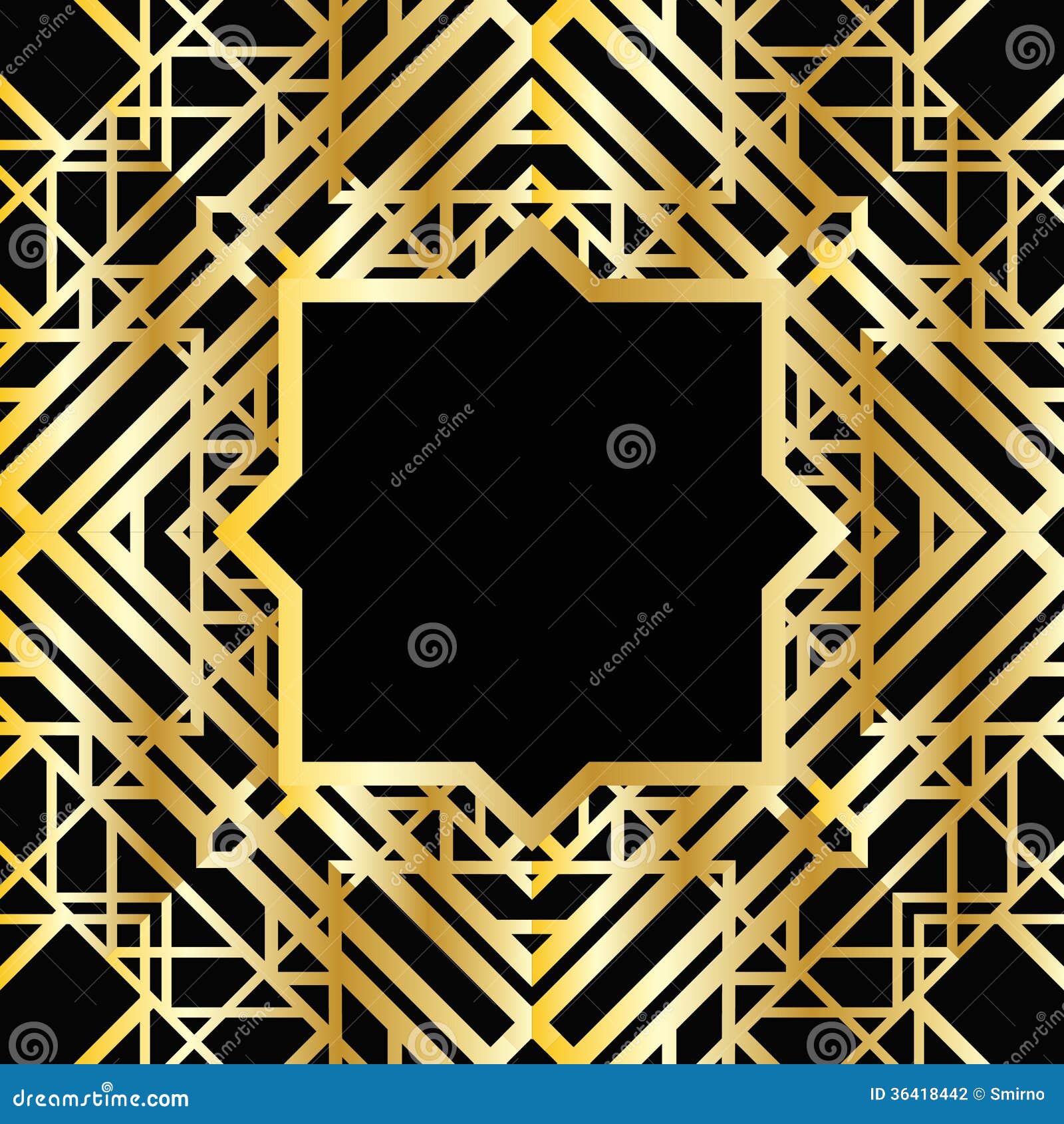 Art Deco Geometric Pattern Stock Photography - Image: 36418442