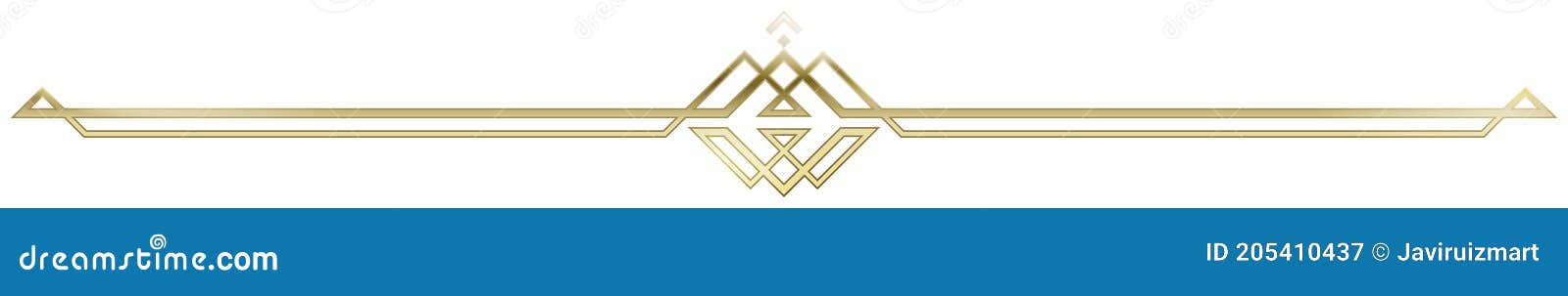 Art Deco Header, diamonds stock vector. Illustration of frame - 205410437