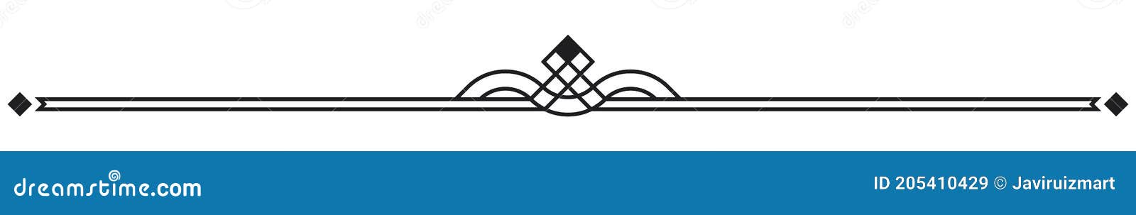 Art Deco Header, simple stock vector. Illustration of decorative ...